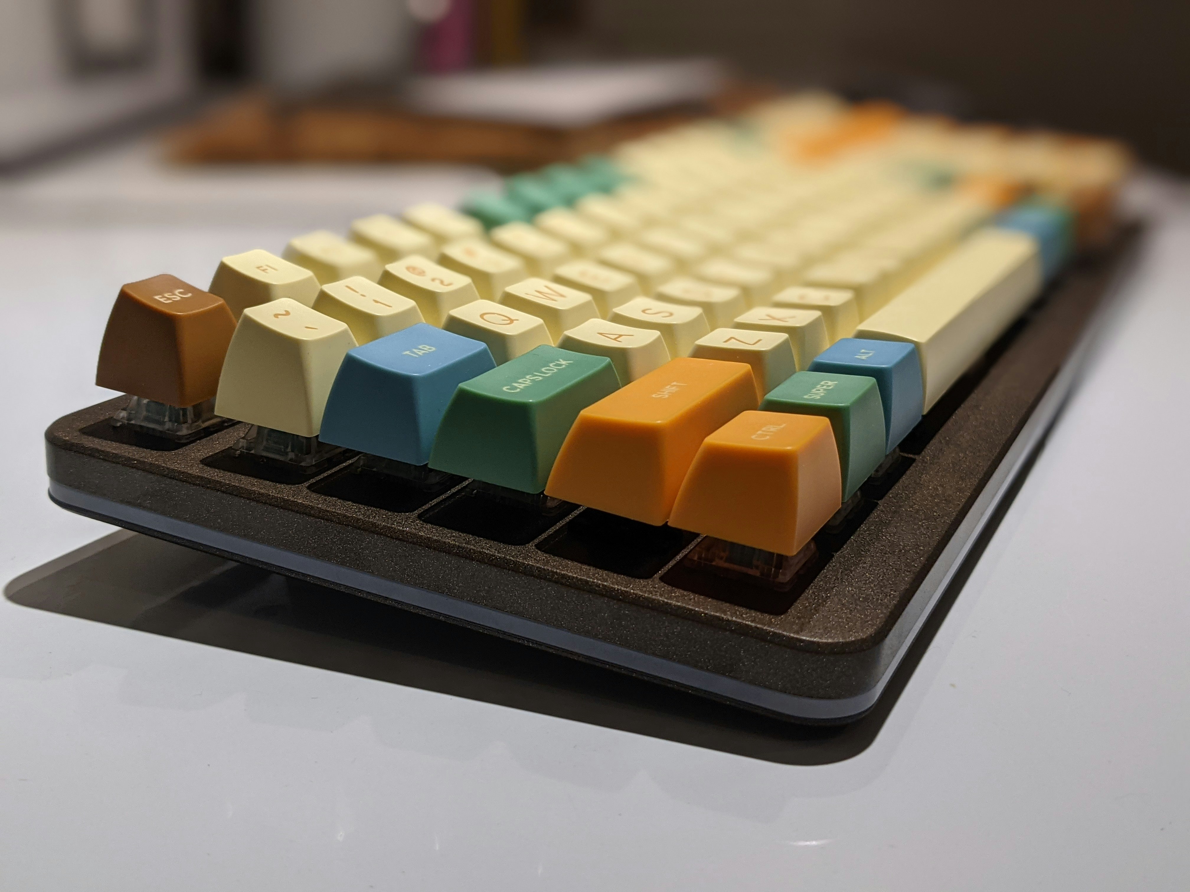 Custom metallic paint job w/ retro keycaps | Drop