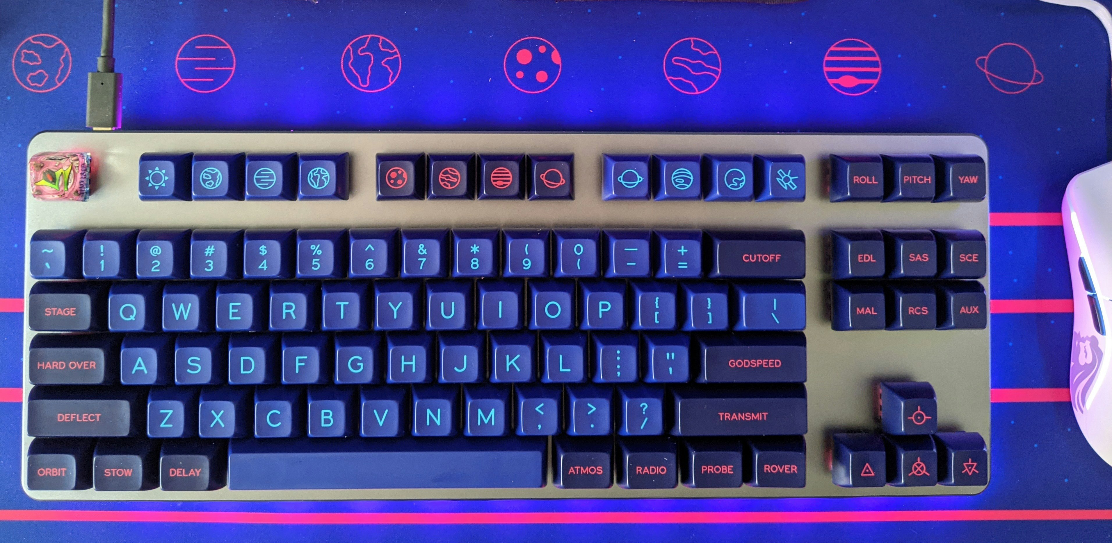 Mitospeed Keycaps with Low Profile Drop CTRL