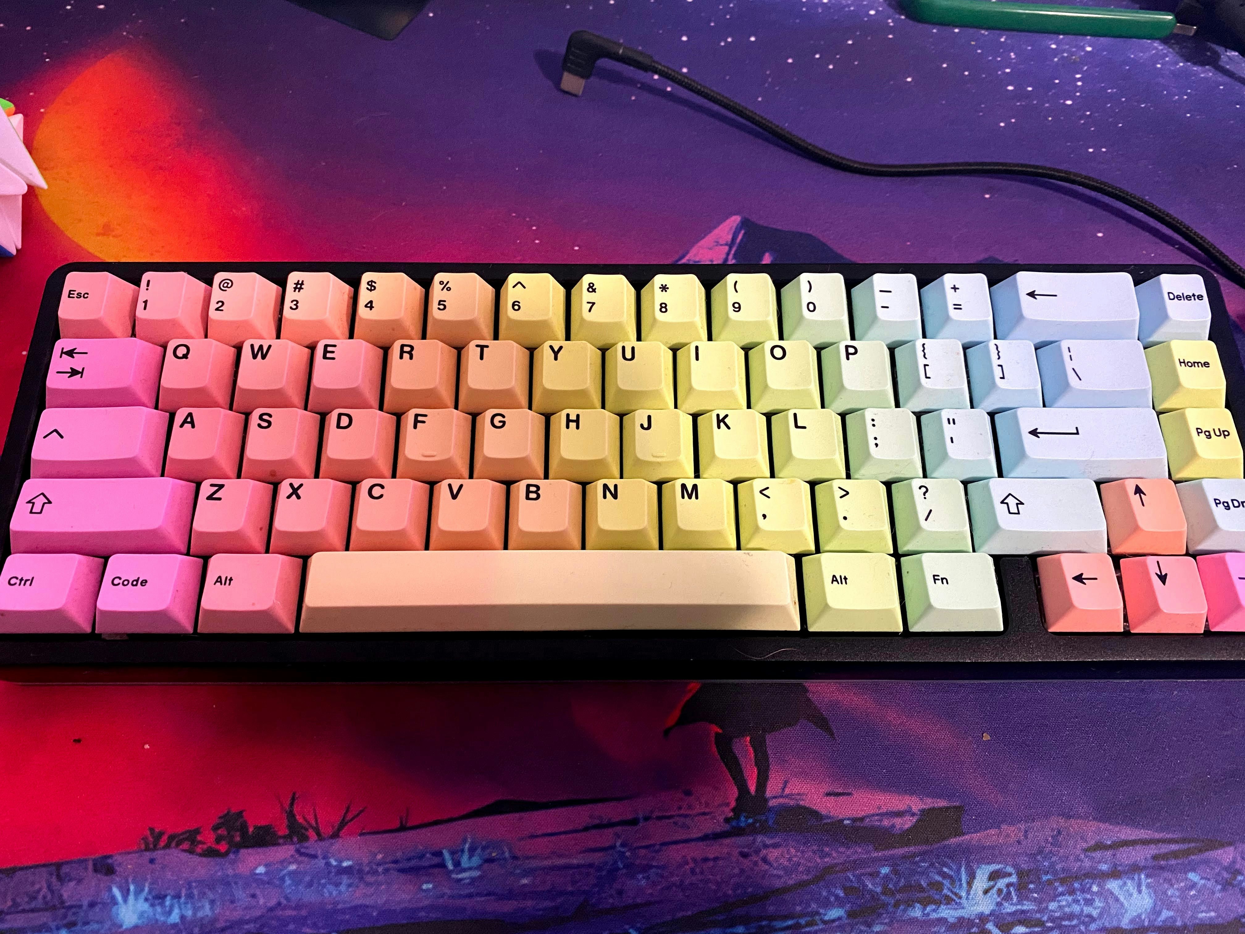 Artifact Bloom Series Keycap Set: Rainbow | Mechanical Keyboards ...