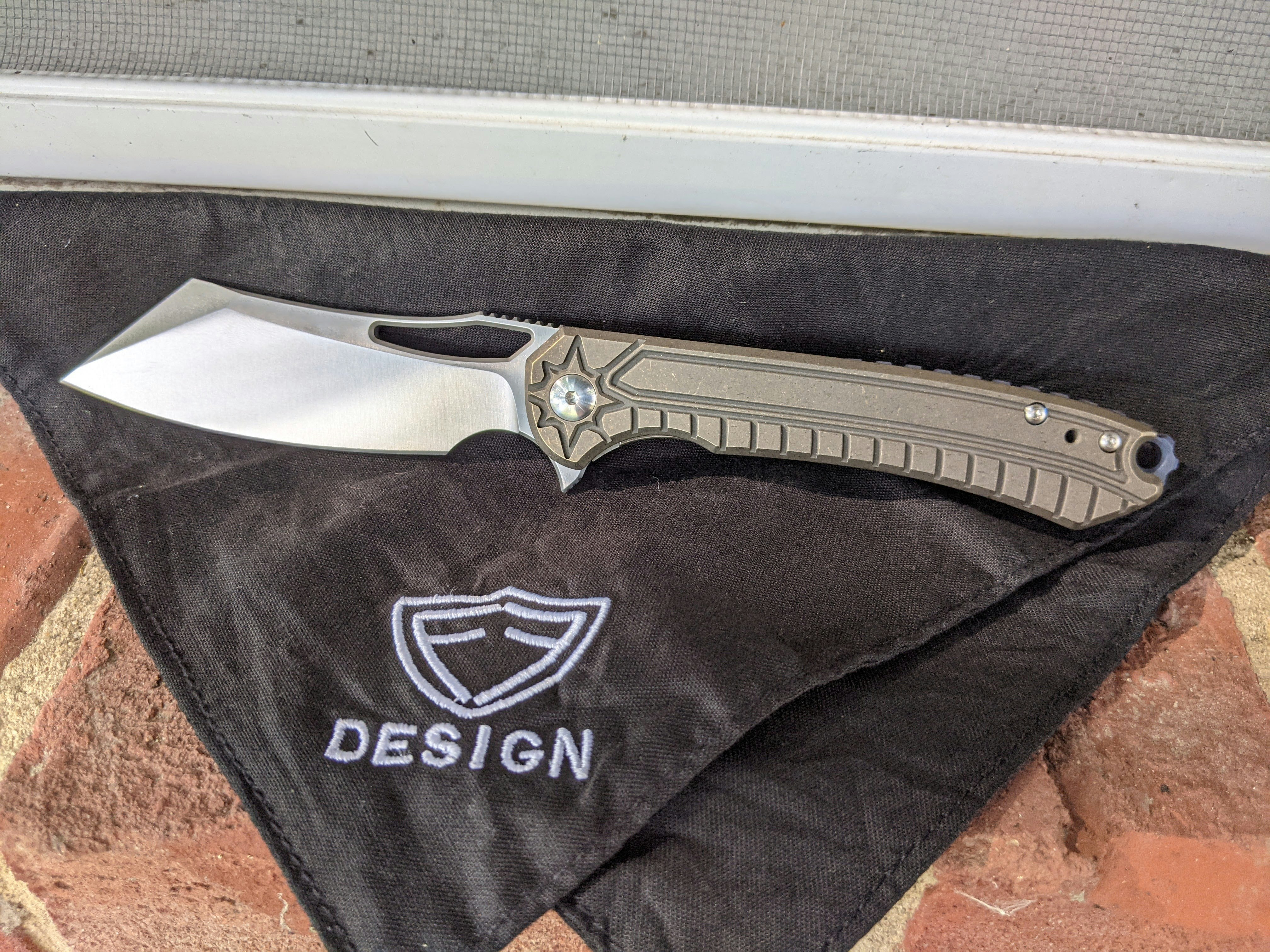 Drop + Ferrum Forge Buc Titanium Frame Lock | Knives | Folding Knives ...