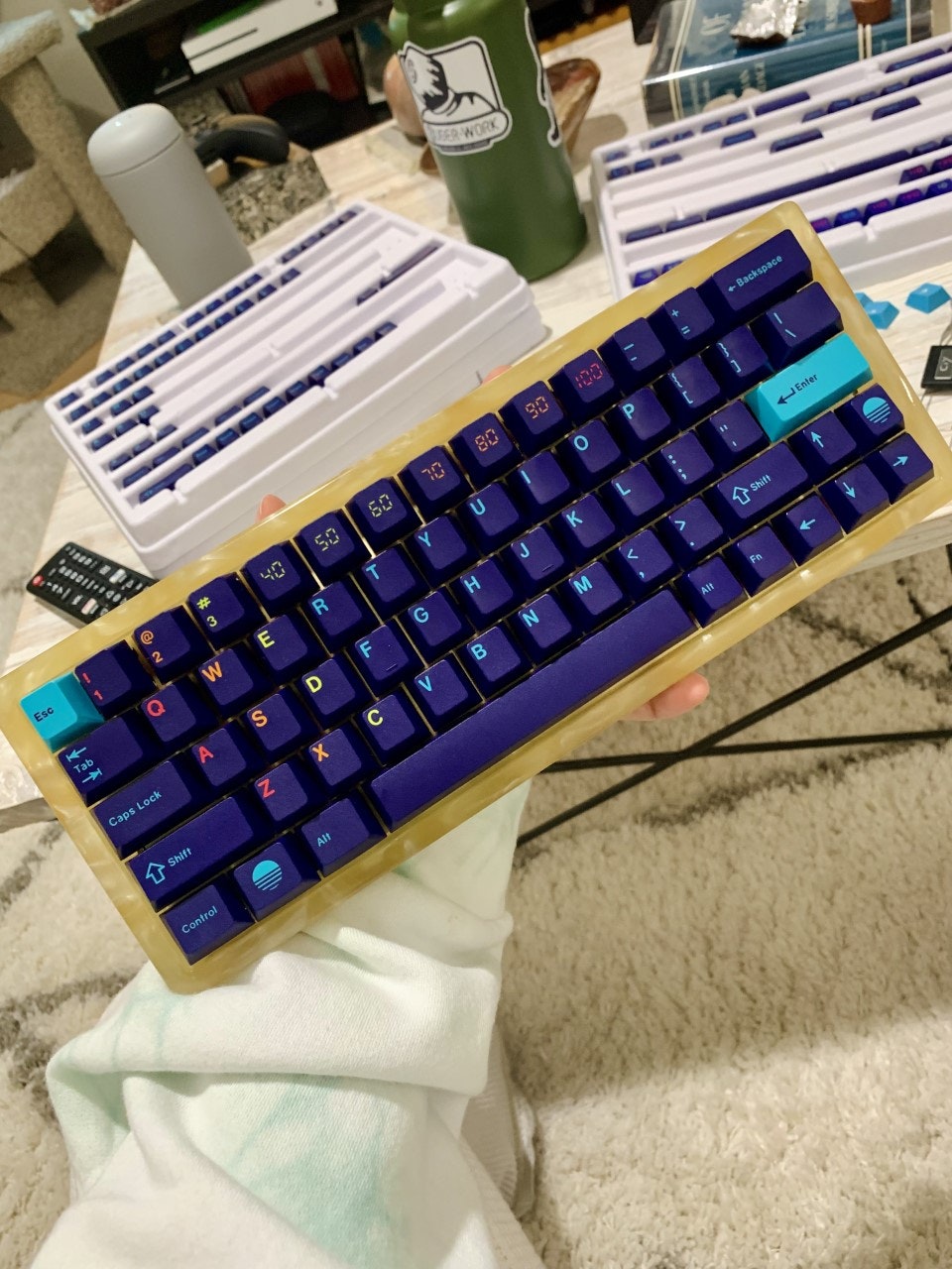 Synthwave M170 base kit and Turbo novelty keycaps | Drop
