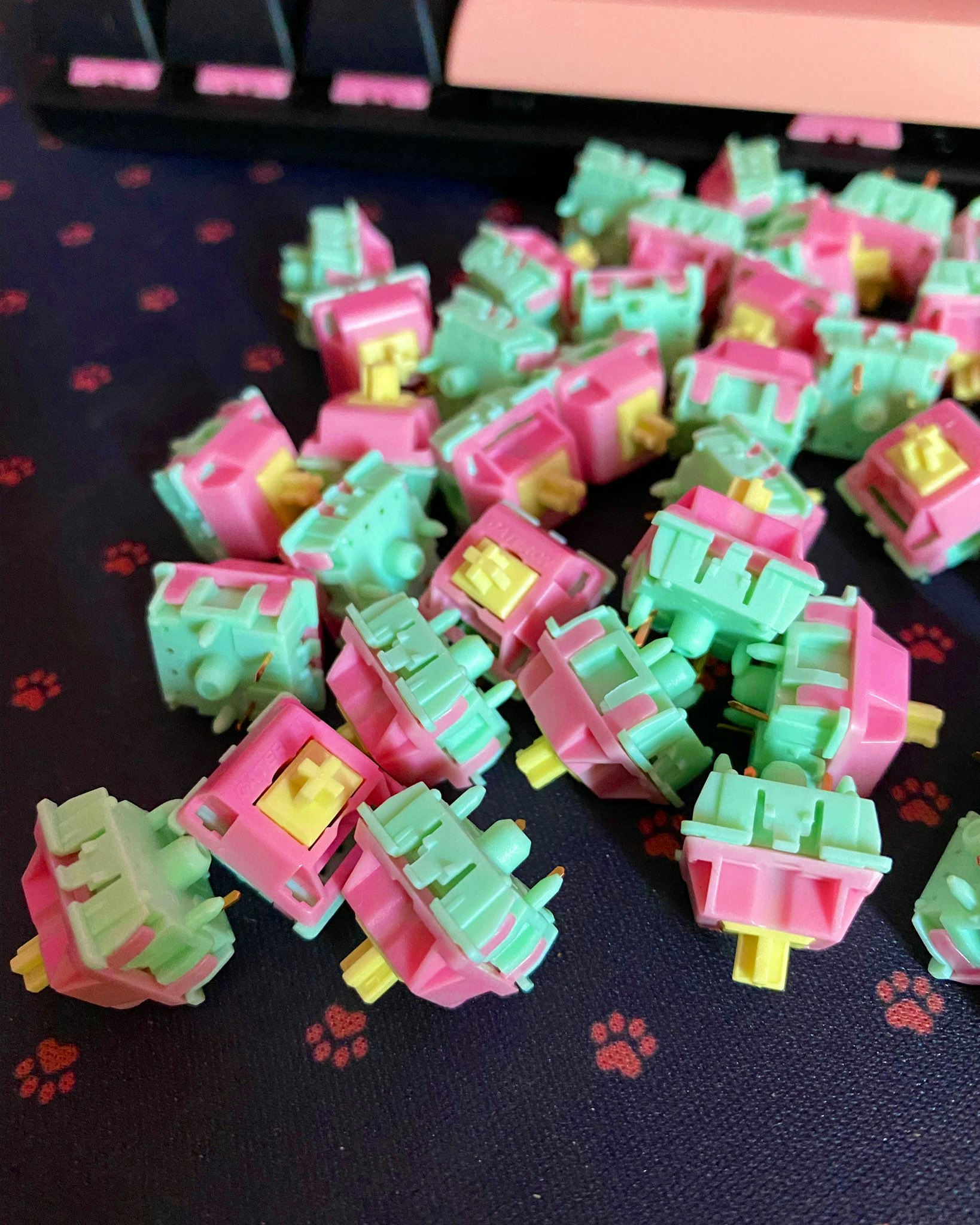 Keyfirst Cream Linear Custom Mechanical Switch | Linear Switches | Drop