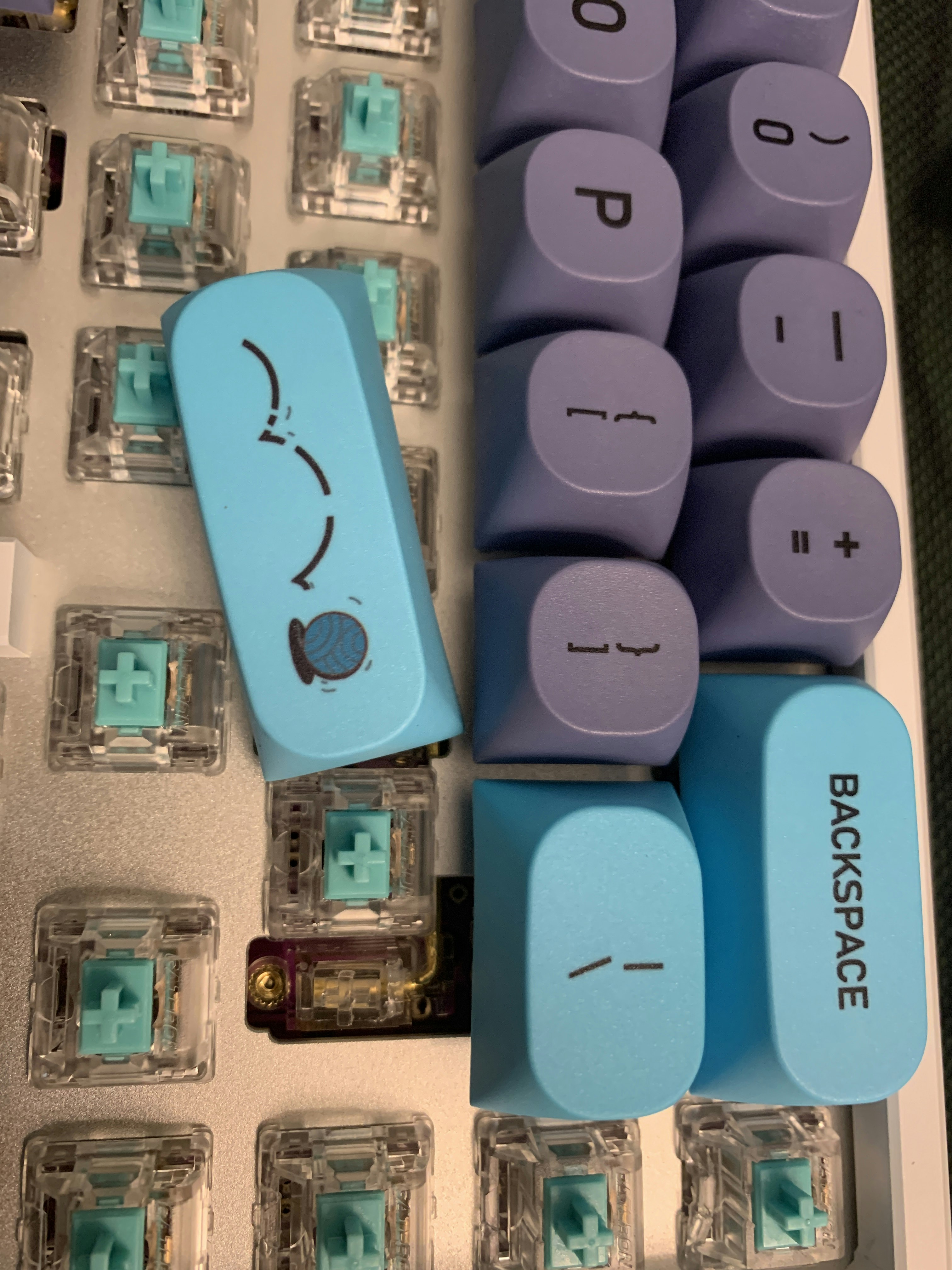 IDOBAO MA Blue Cat PBT Dye-Subbed Keycap Set | Mechanical Keyboards ...