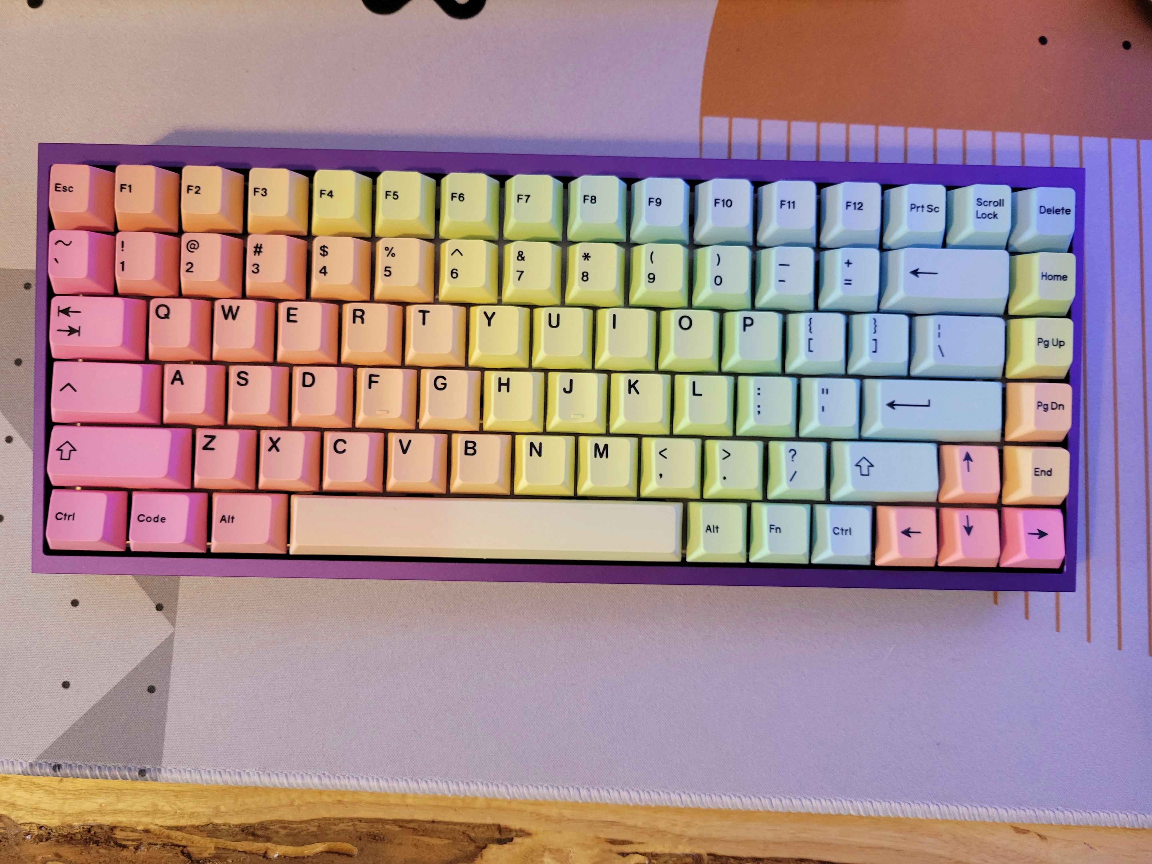 Artifact Bloom Series Keycap Set: Rainbow | Cherry Profile Keycaps | Drop
