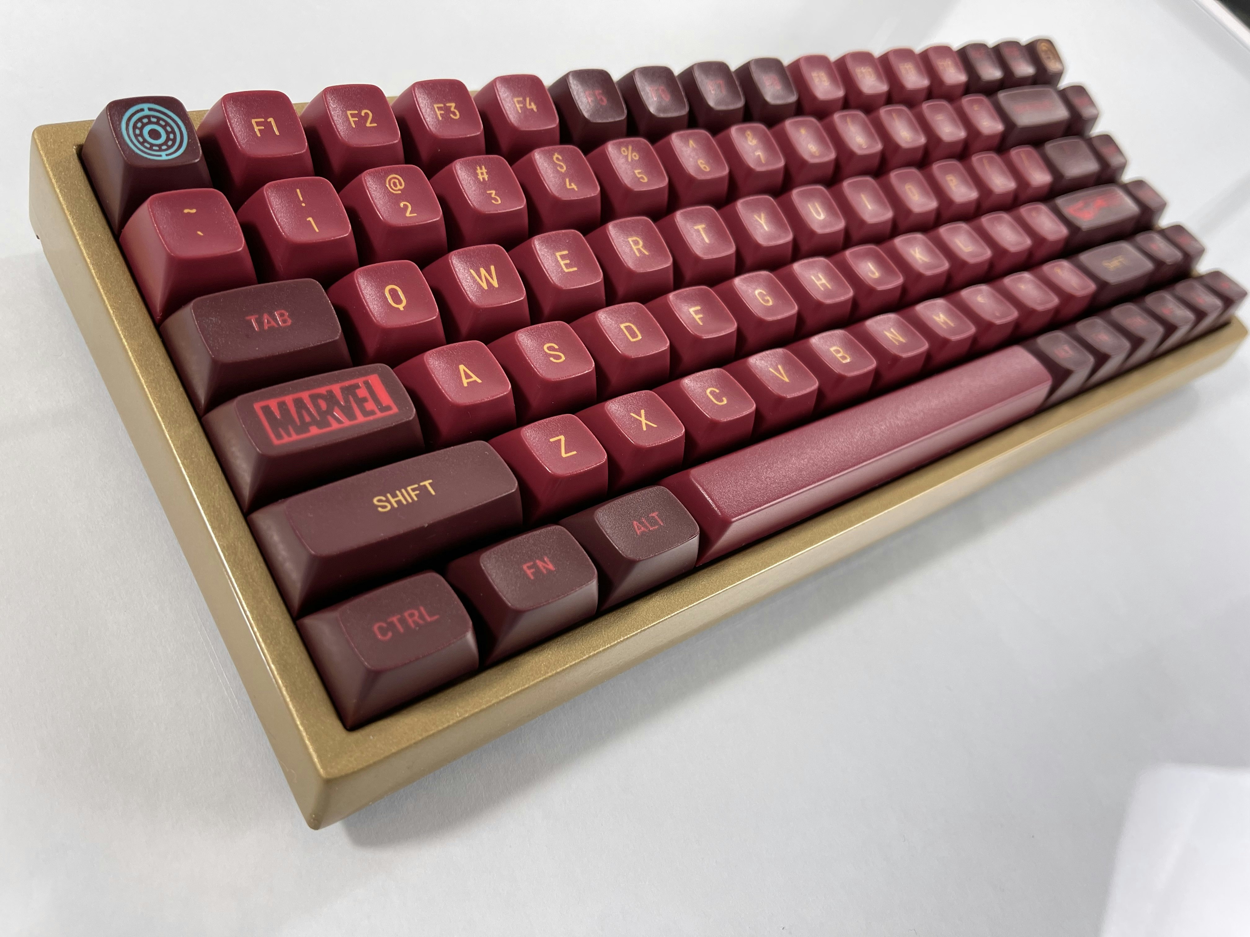 Drop + Marvel Iron Man Keycap Set | Mechanical Keyboards | Keycaps ...