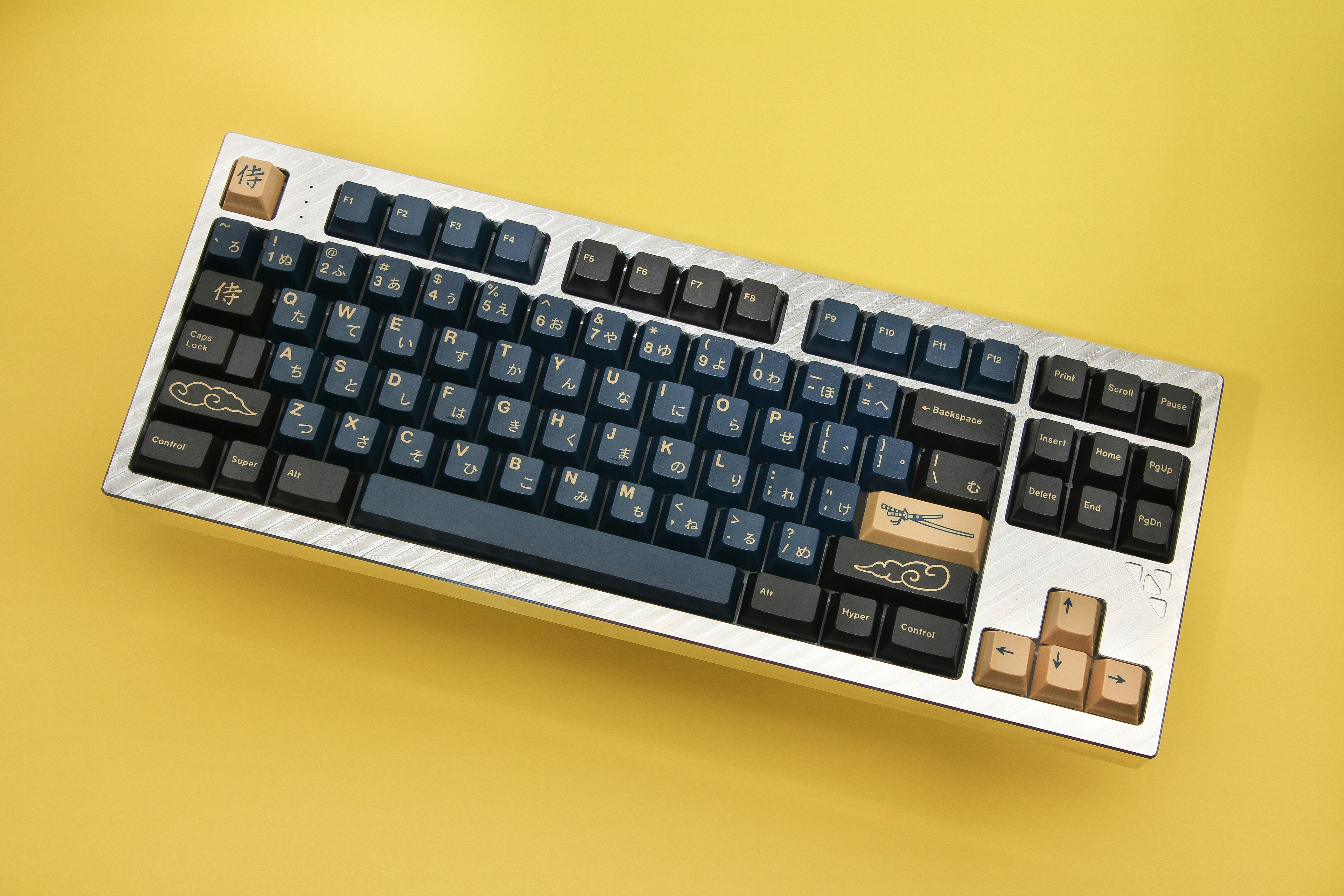 Drop + RedSuns GMK Blue Samurai Custom Keycap Set | Doubleshot ABS | Drop