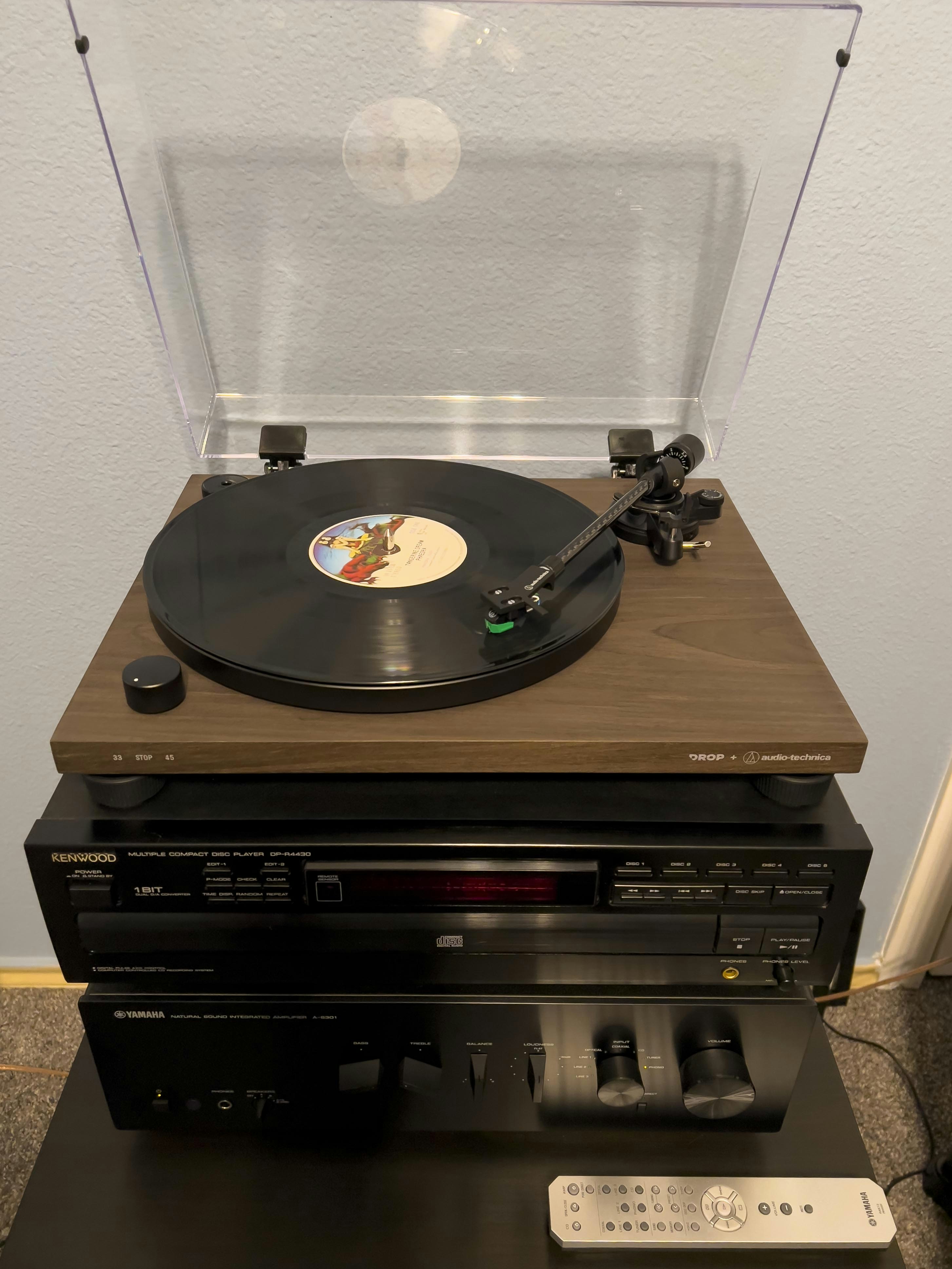 Drop + Audio-Technica Carbon VTA Turntable | Audiophile Turntables