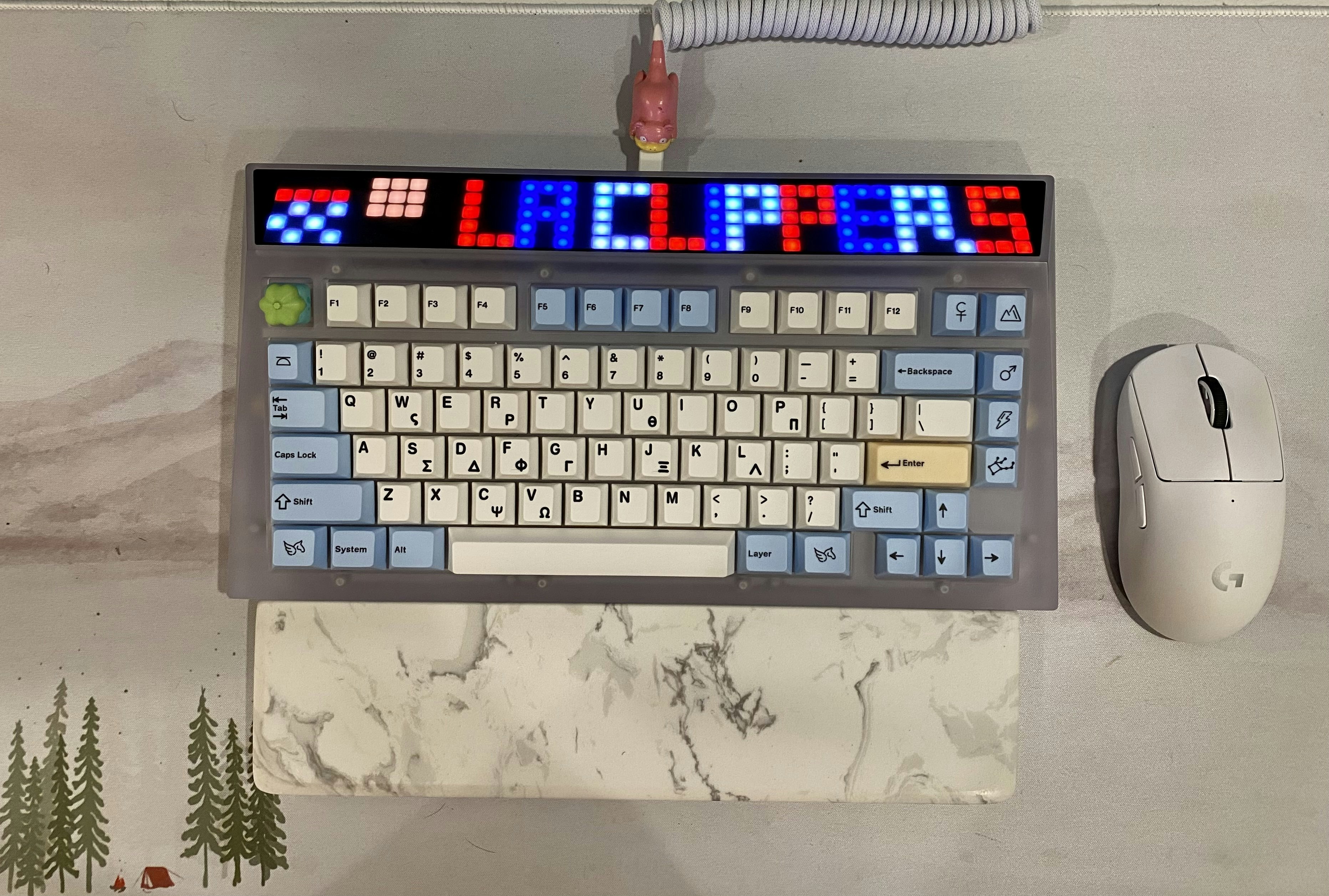 Angry Miao Xmas Edition Cyberboard with DCP Pegaso Keycaps with ...
