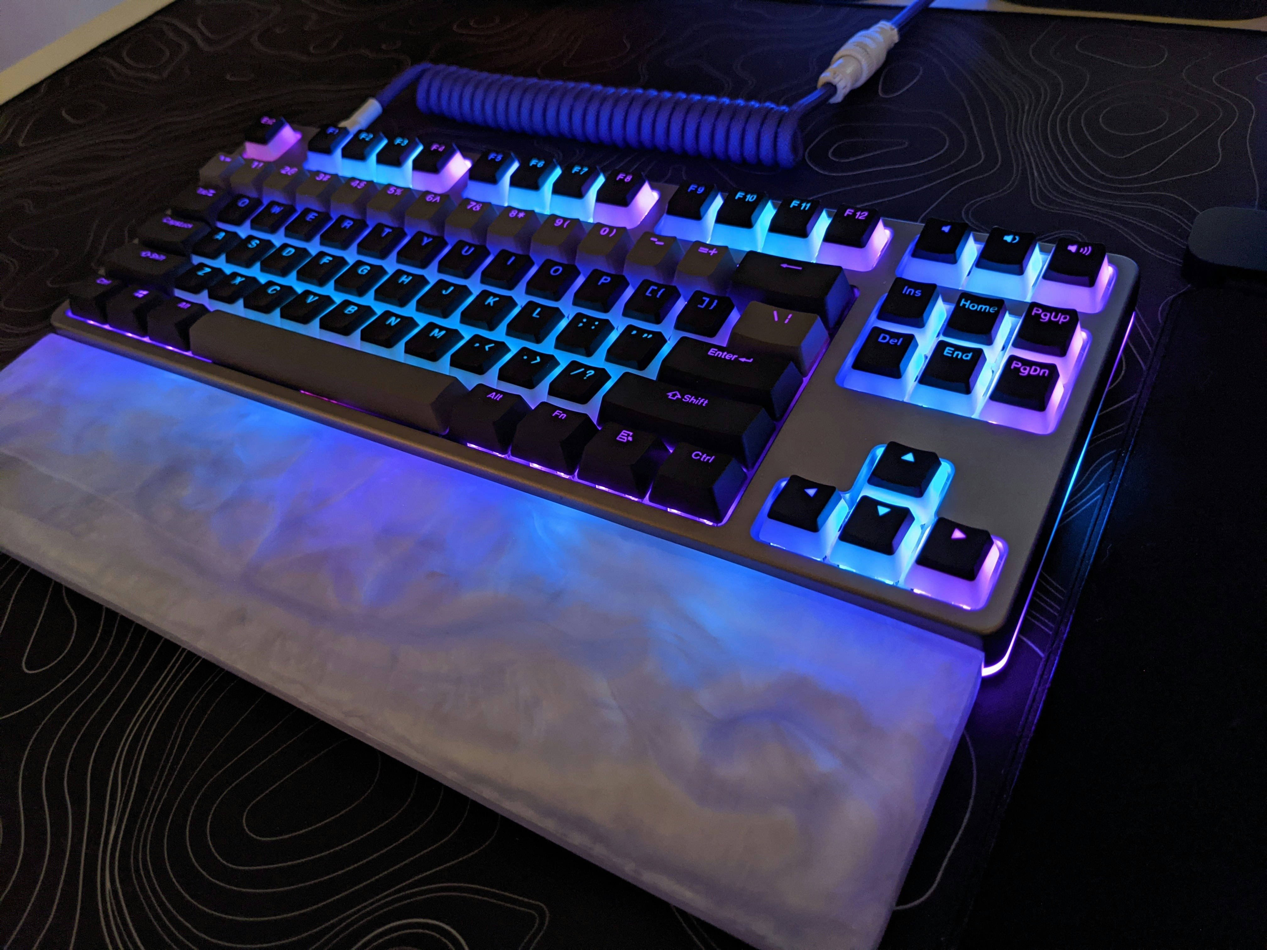 IDOBAO Resin Wrist Rests - Blue | Mechanical Keyboards | Wrist Rest ...