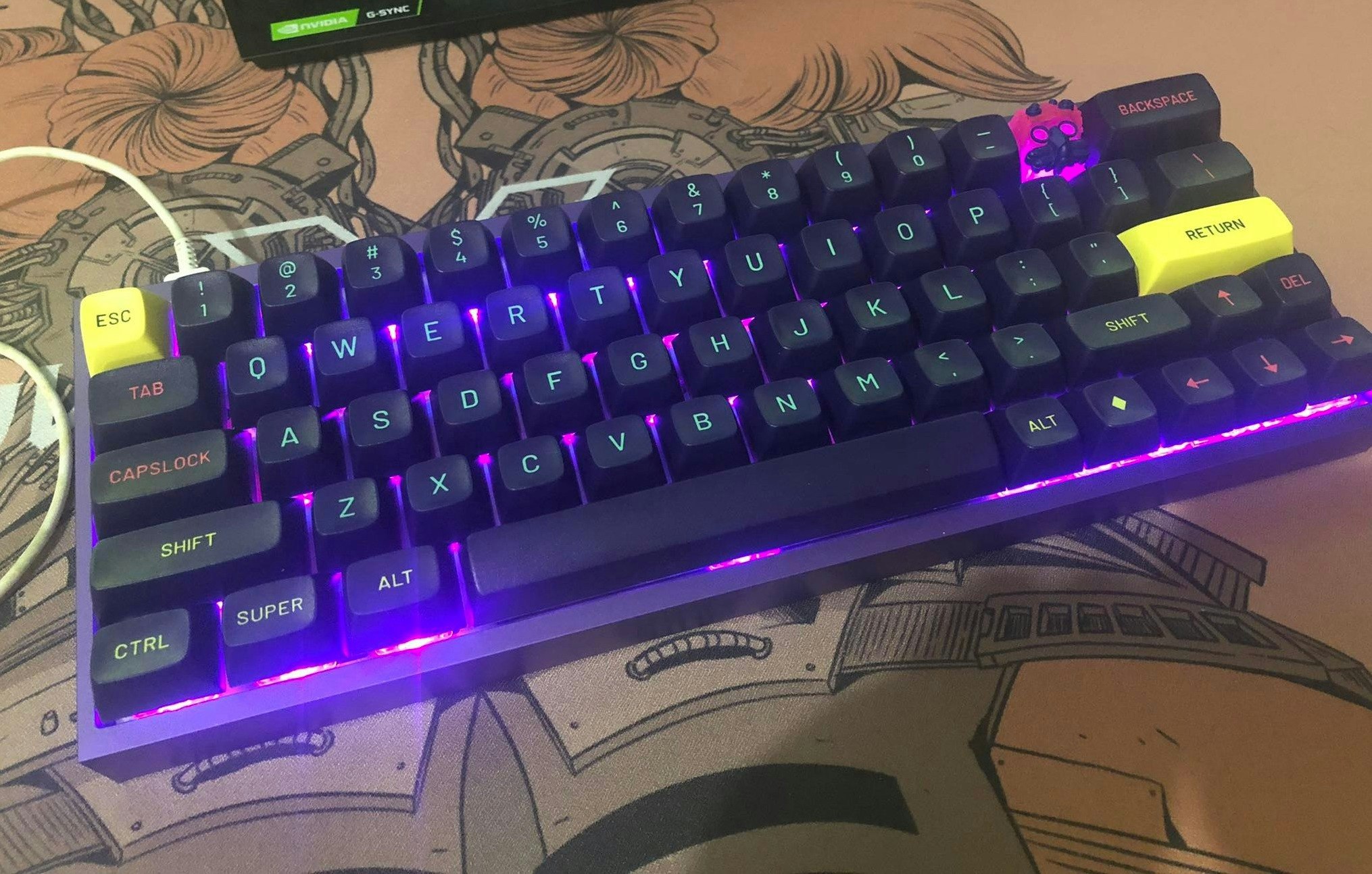 MT3 Cyber on Dark Purple Tofu 60 | Drop