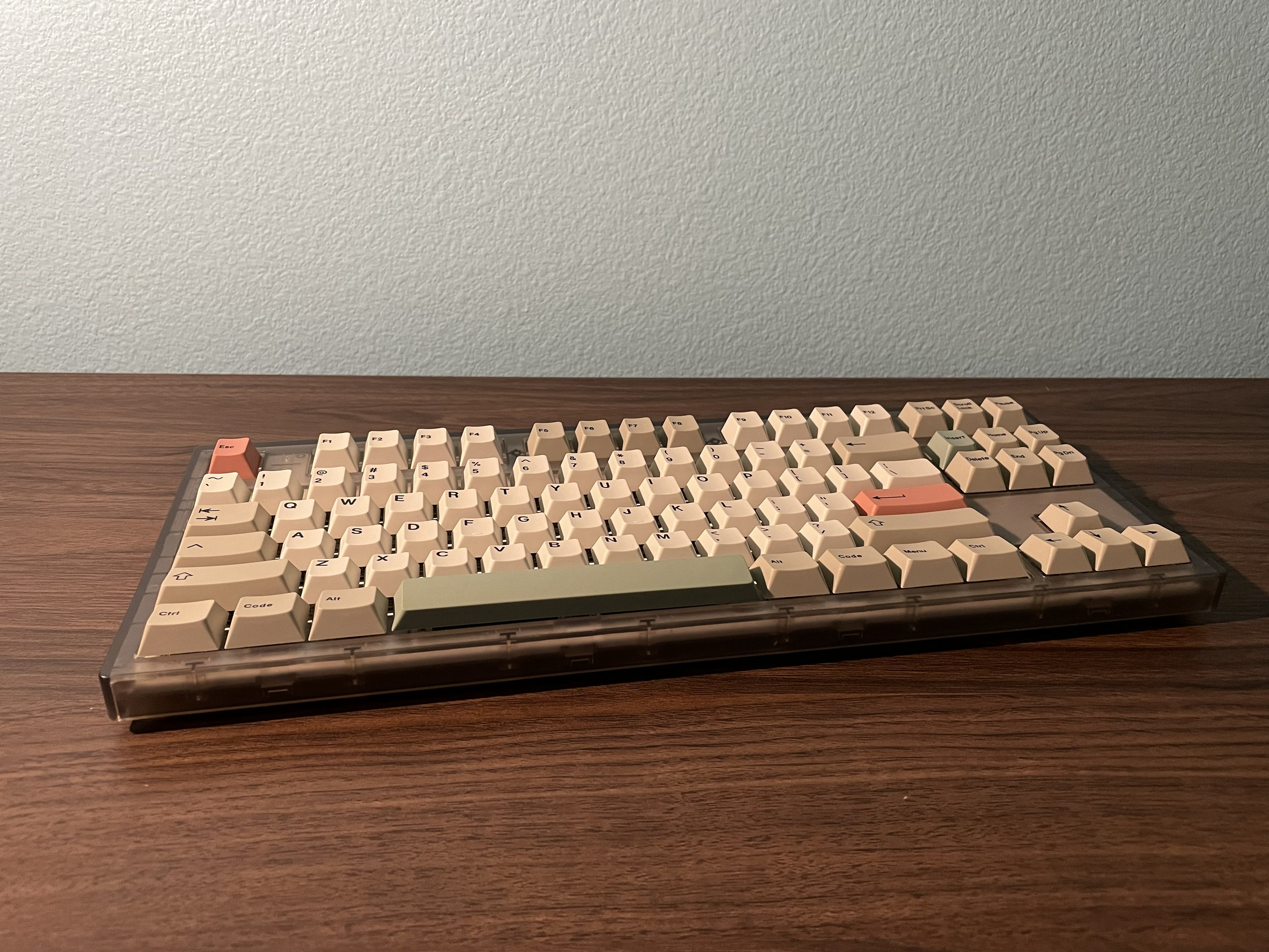 Flesports MK870 TKL Hot-Swappable Mechanical Keyboard - Black Smokey ...