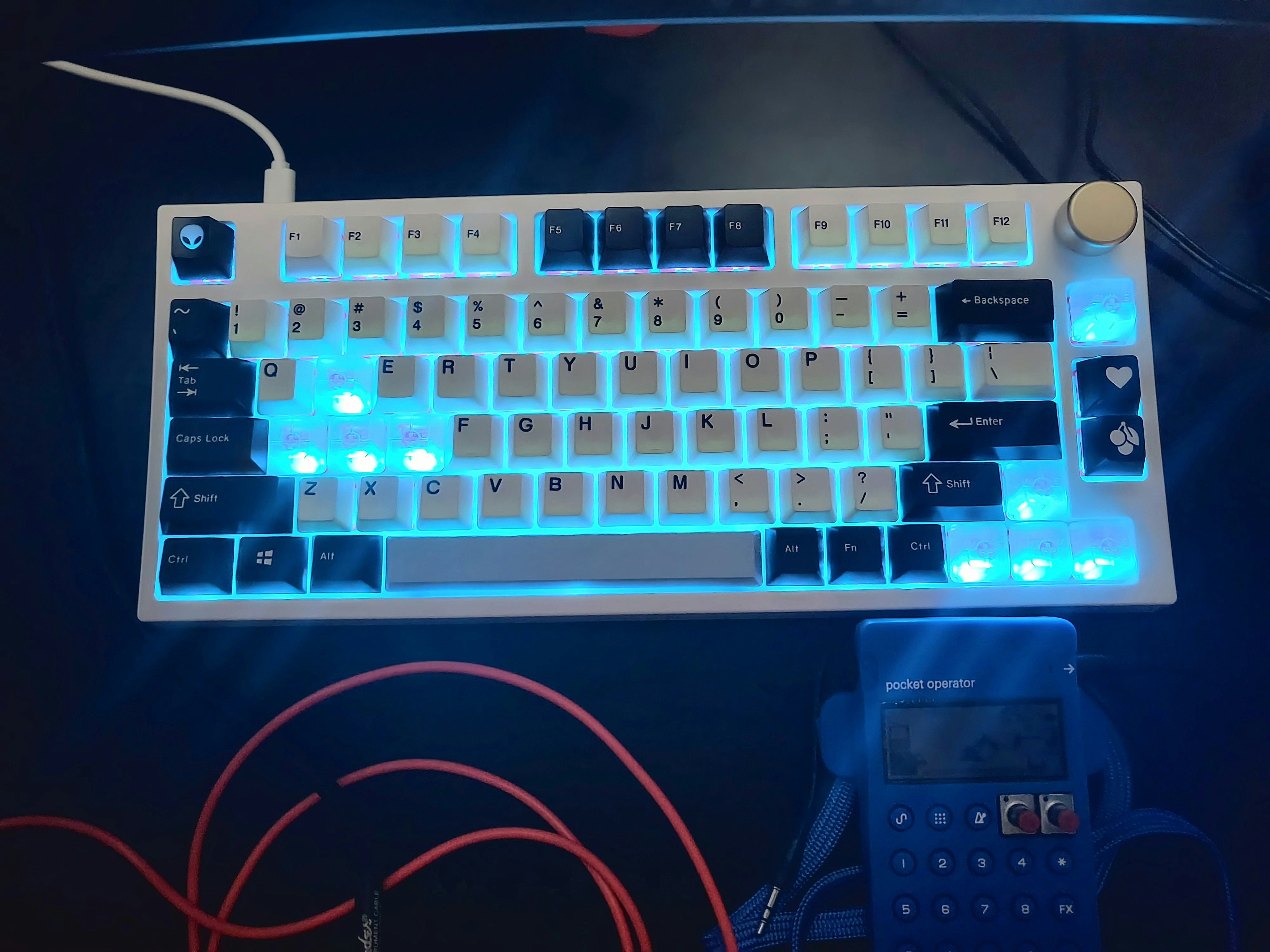 Keydous NJ80 Bluetooth RGB Hot-Swappable Keyboard | 75% Mechanical ...