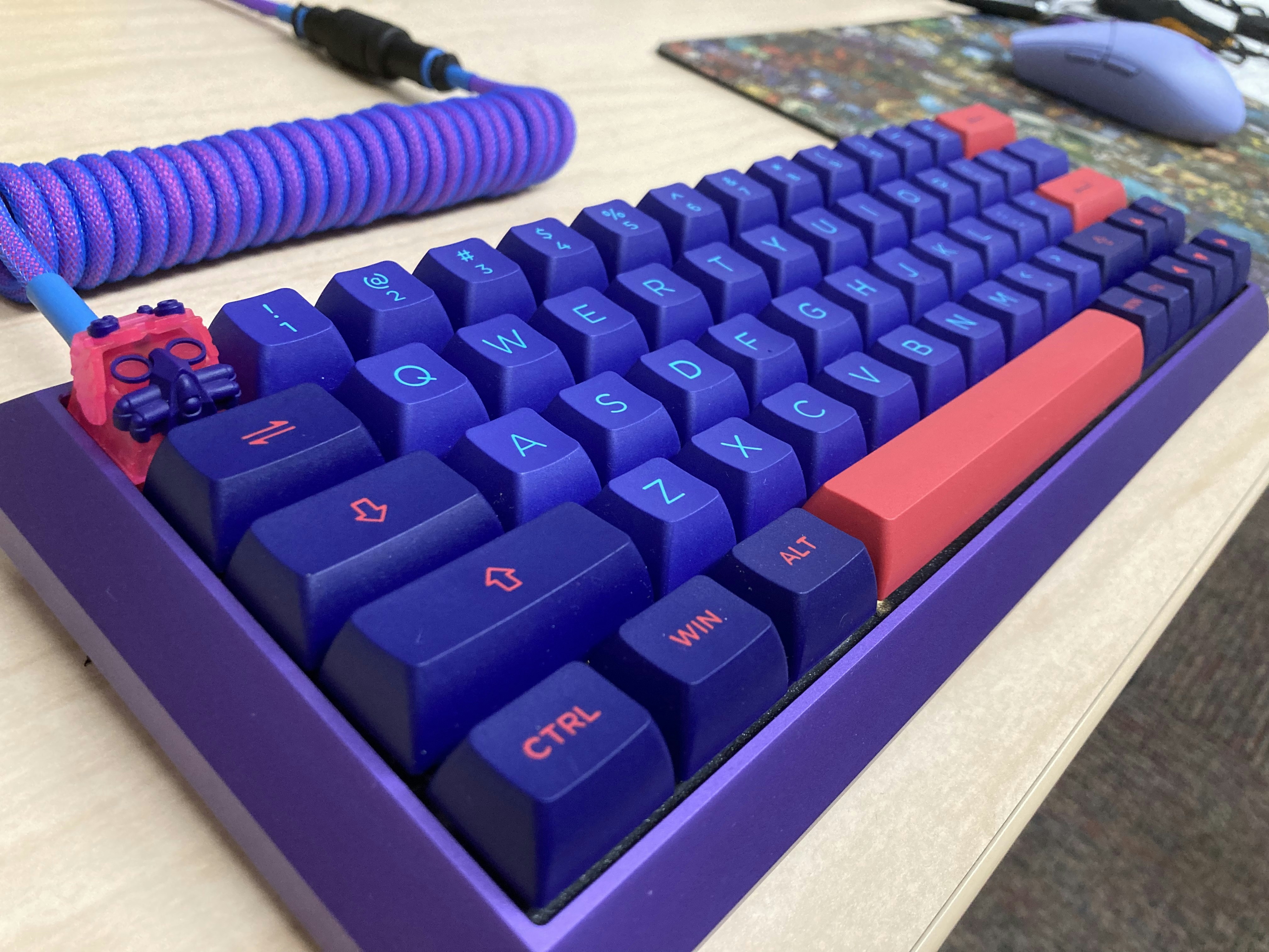 On a KBDFans 5 degree with Akko Neon keycaps. | Drop