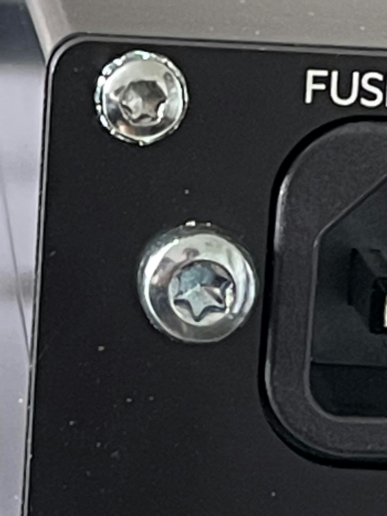 You need 2.5mm security tamper proof key to open back panel to reach ...