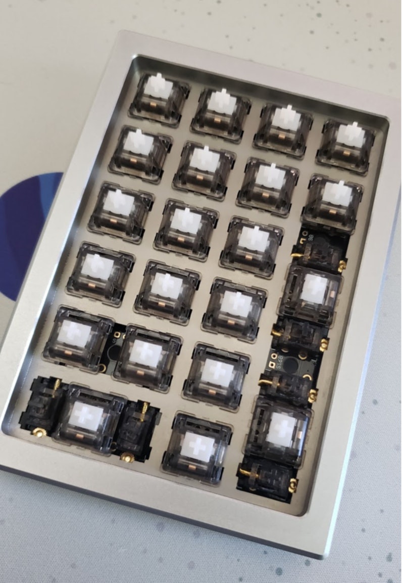 Everglide black transparent stabs with Everglide Oreo switches | Drop