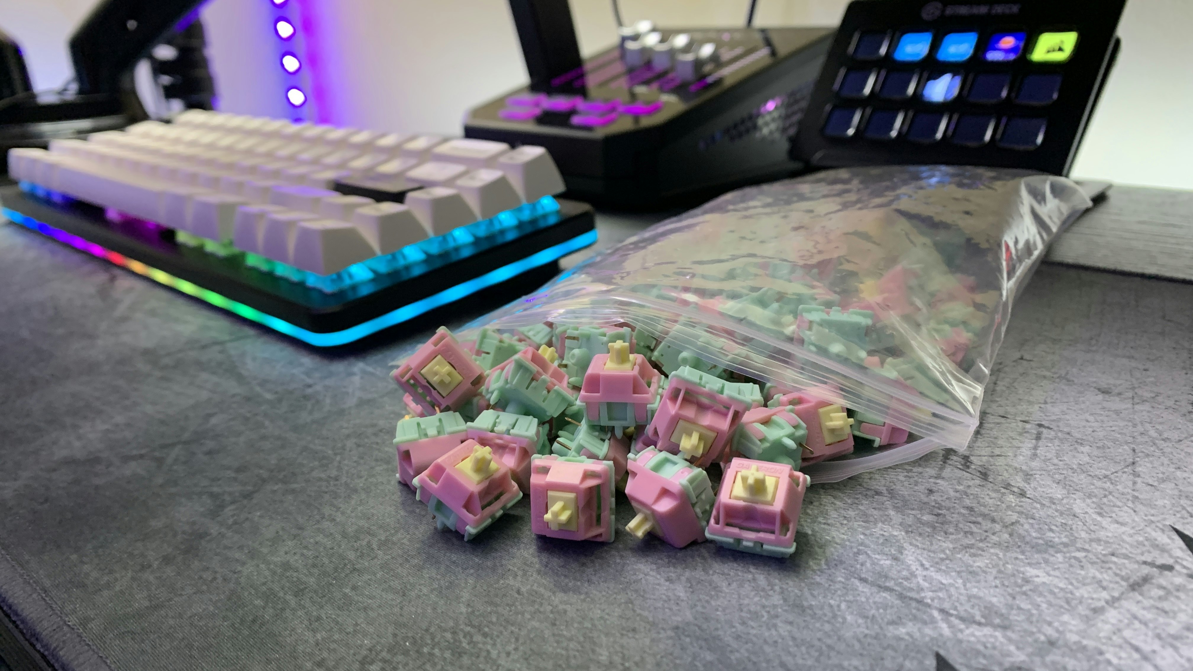 Keyfirst Cream Linear Custom Mechanical Switch | Linear Switches | Drop