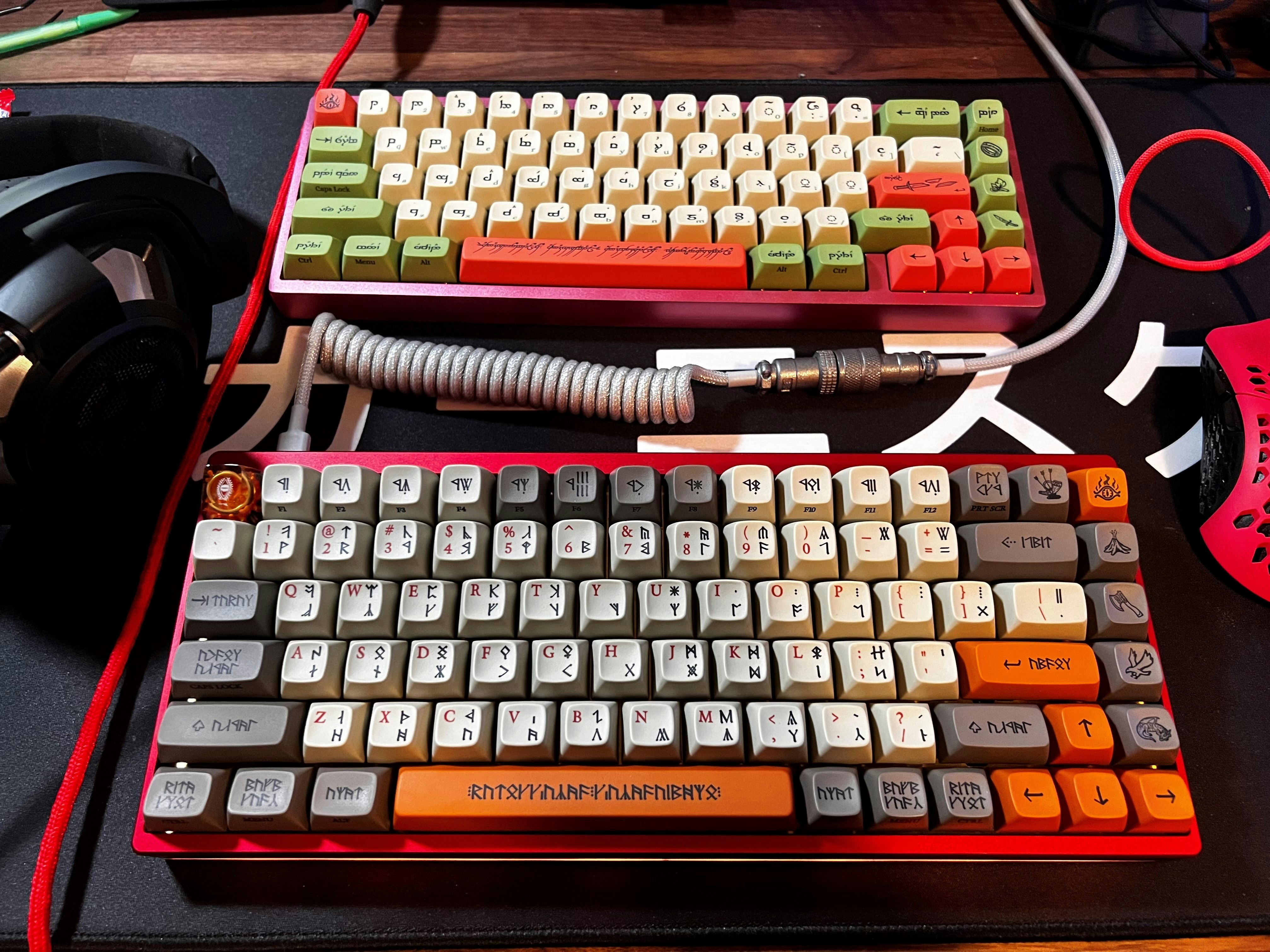 Drop + The Lord of the Rings MT3 Elvish Keycap Set - Evenstar Photos ...