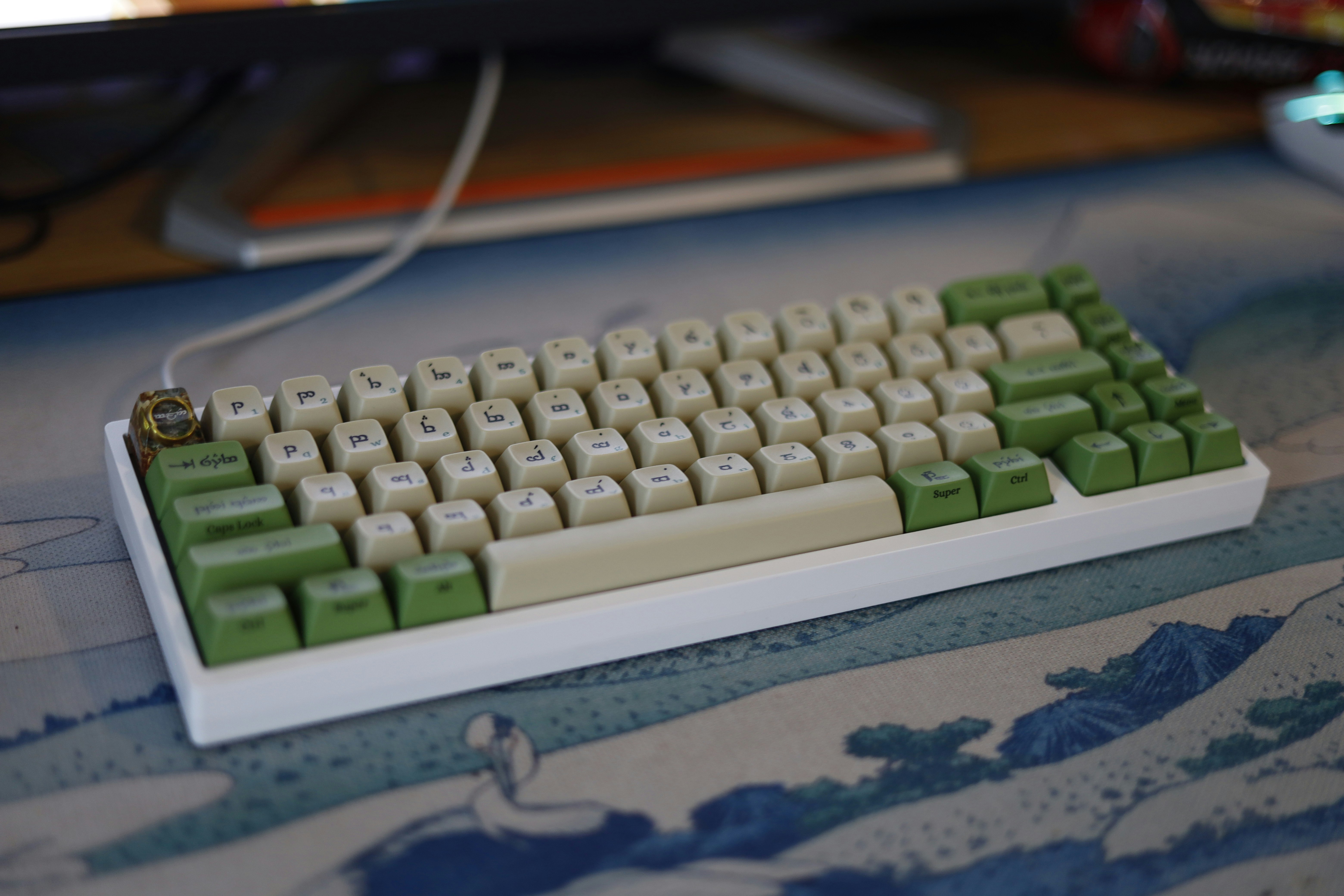 Elvish keycaps with my KBD67 Lite R3 | Drop
