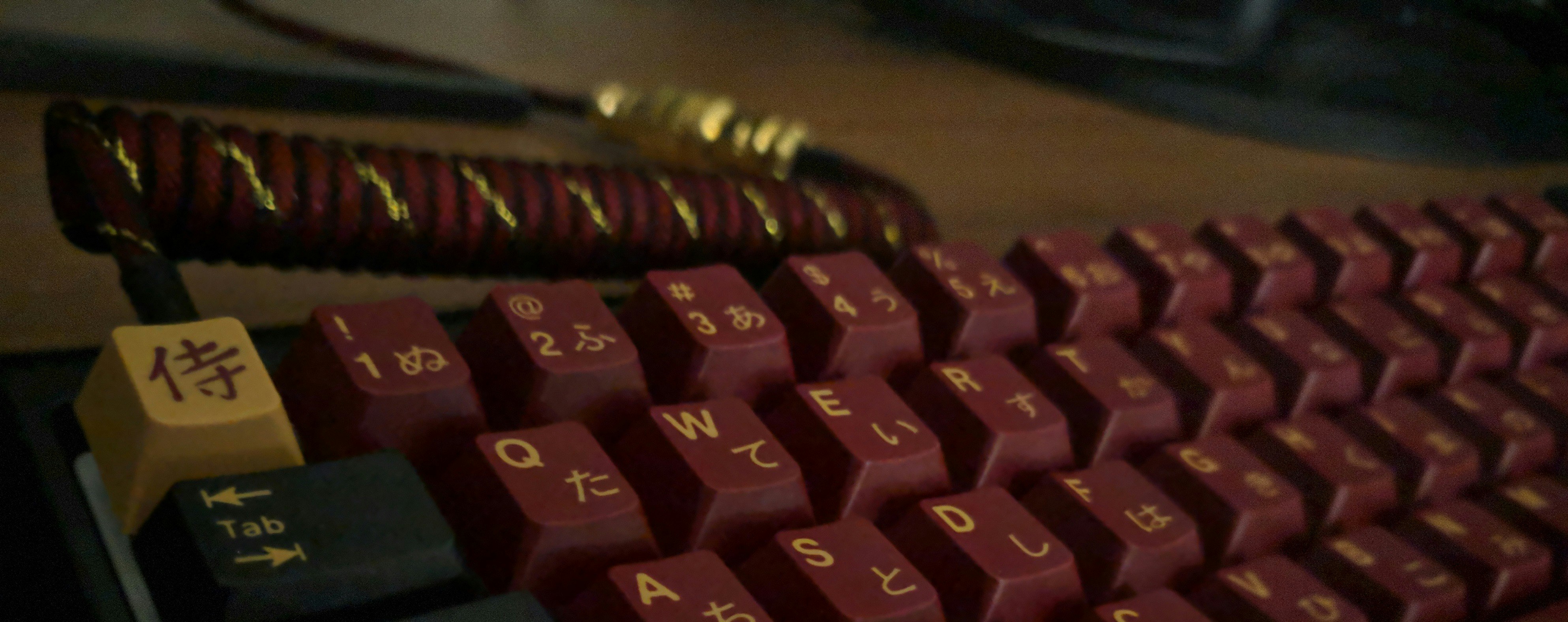 Mechcables Red Samurai Custom Coiled Aviator USB Cable | Mechanical ...