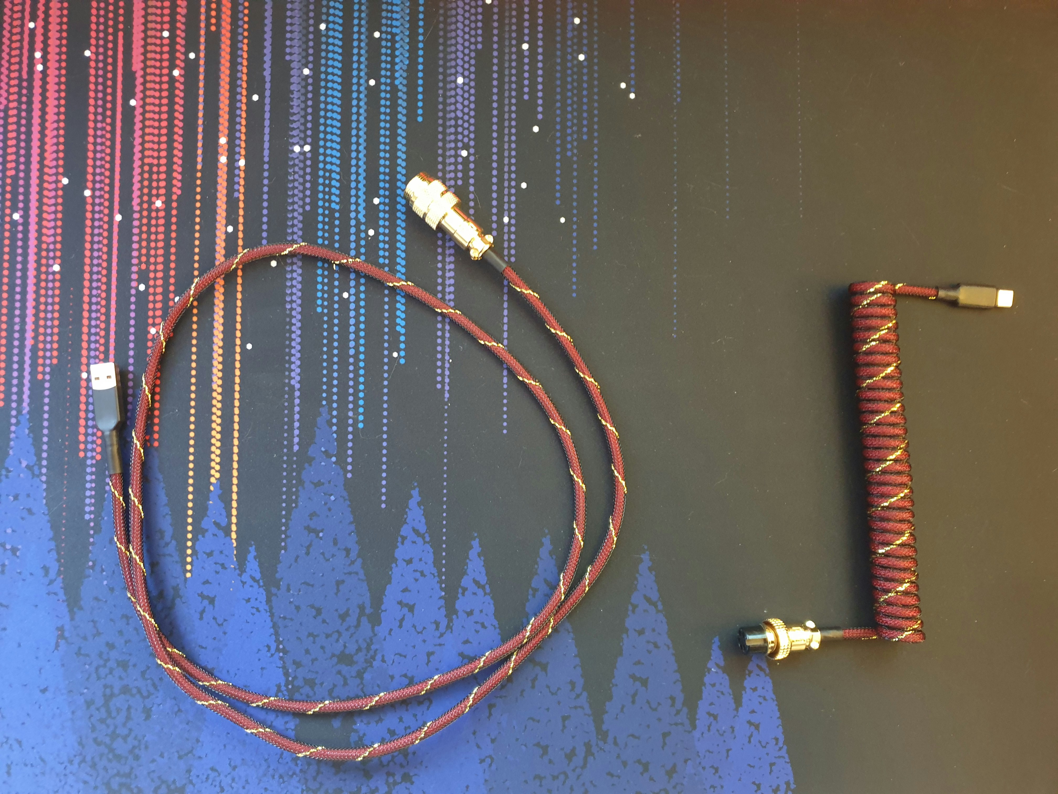 Coiled cable - Red Samuraï | Drop