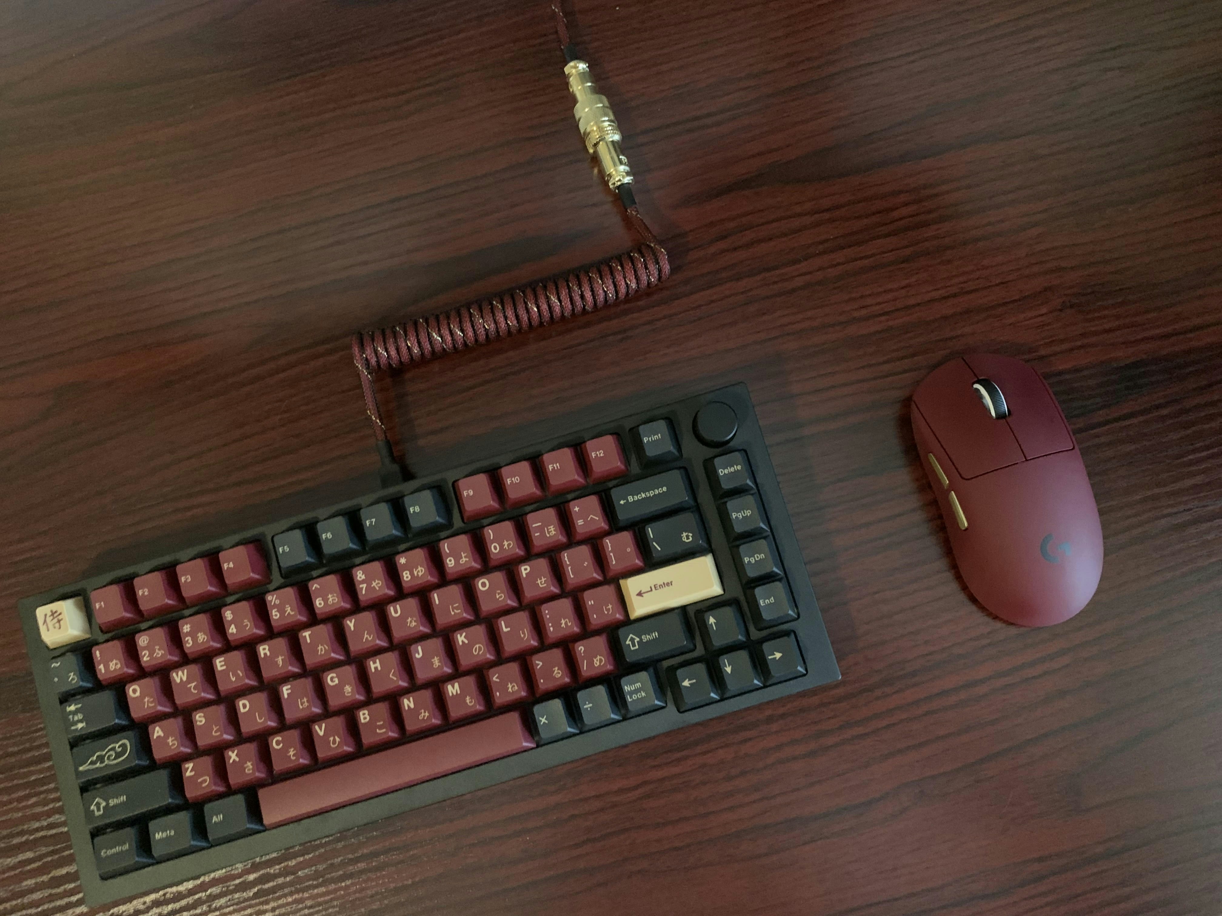 Mechcables Red Samurai Custom Coiled Aviator USB Cable | Mechanical ...