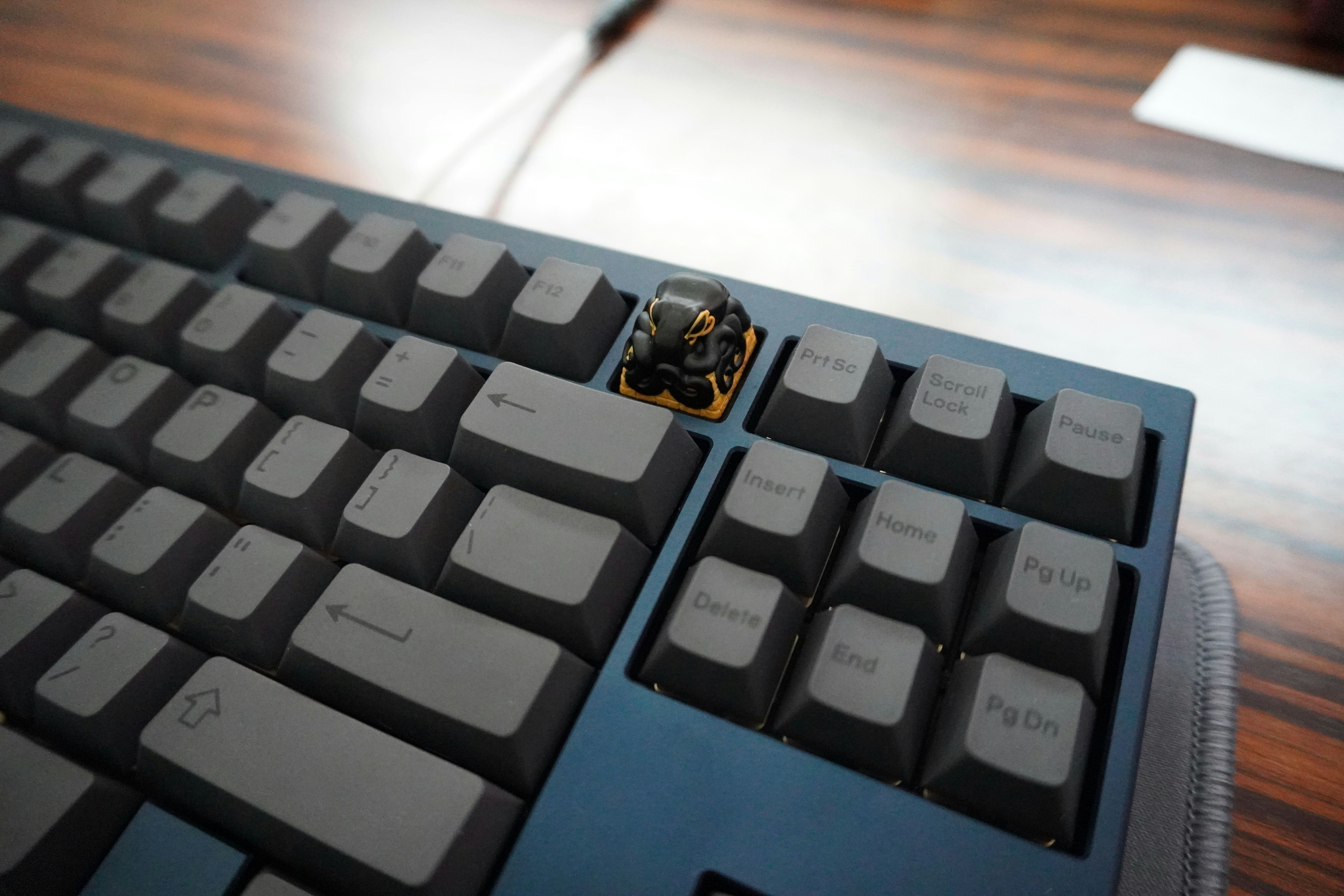 black on black on navy | Drop