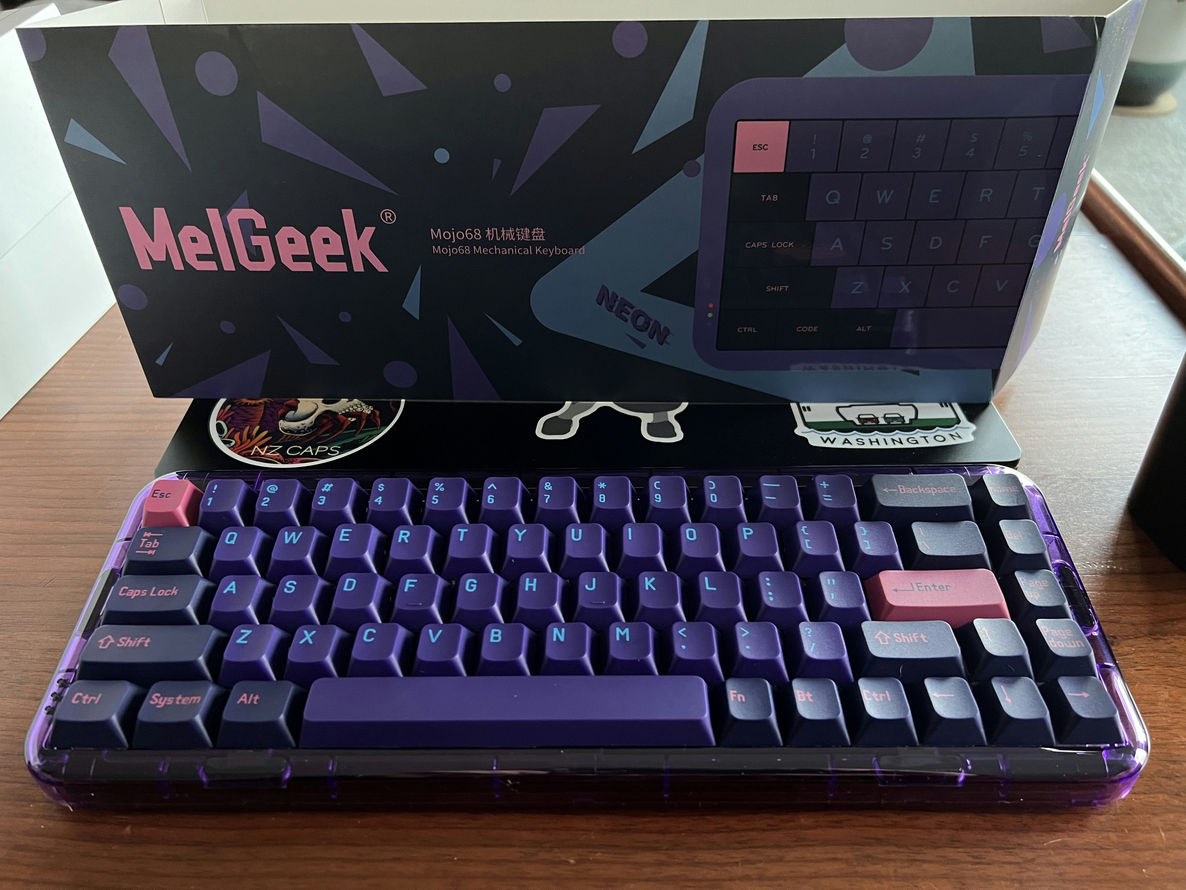 MelGeek Mojo68 65% Wireless RGB Hot-Swappable Keyboard | Mechanical ...