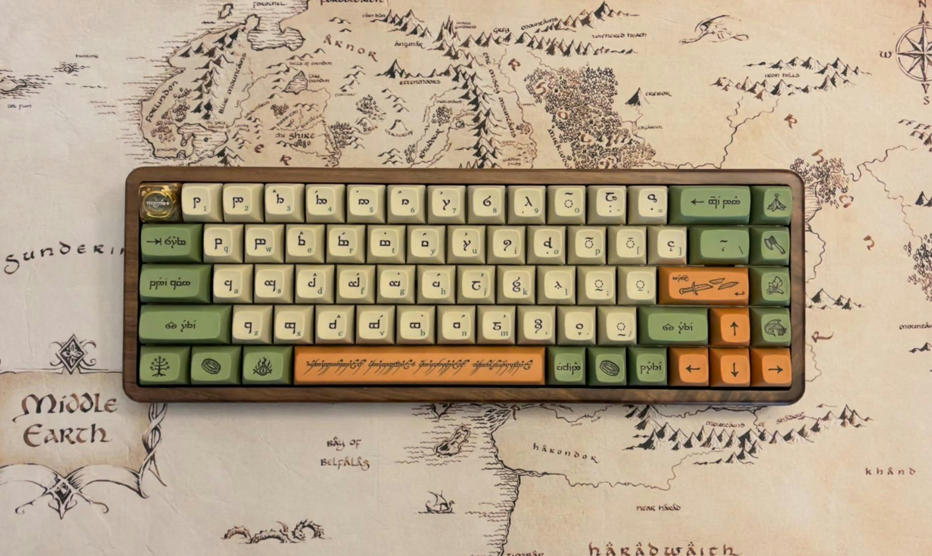 Drop + The Lord of the Rings™ MT3 Elven Keycap Set | Mechanical ...