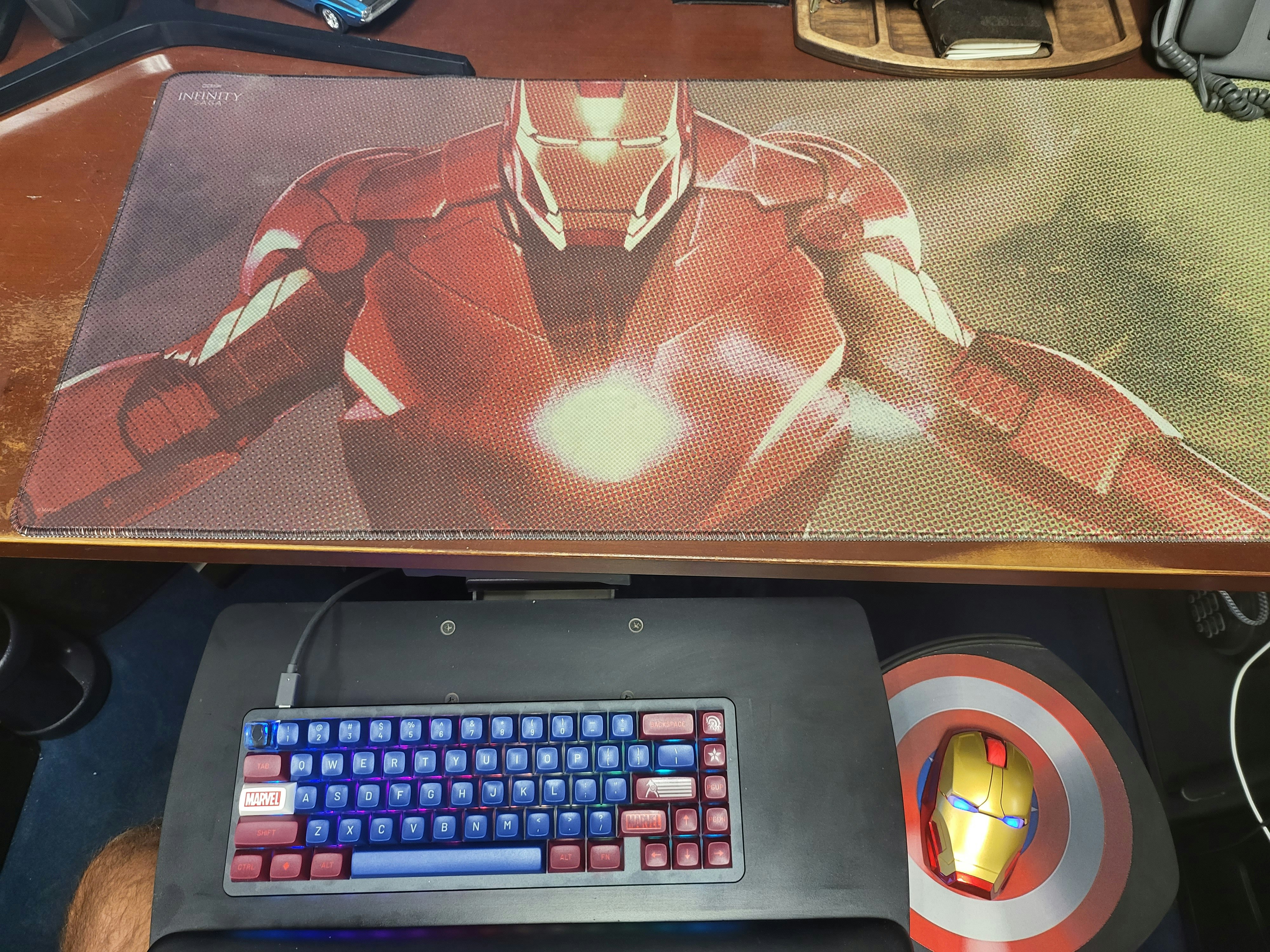 Drop + Marvel Iron Man Desk Mat | Mechanical Keyboards | Desk Mat ...