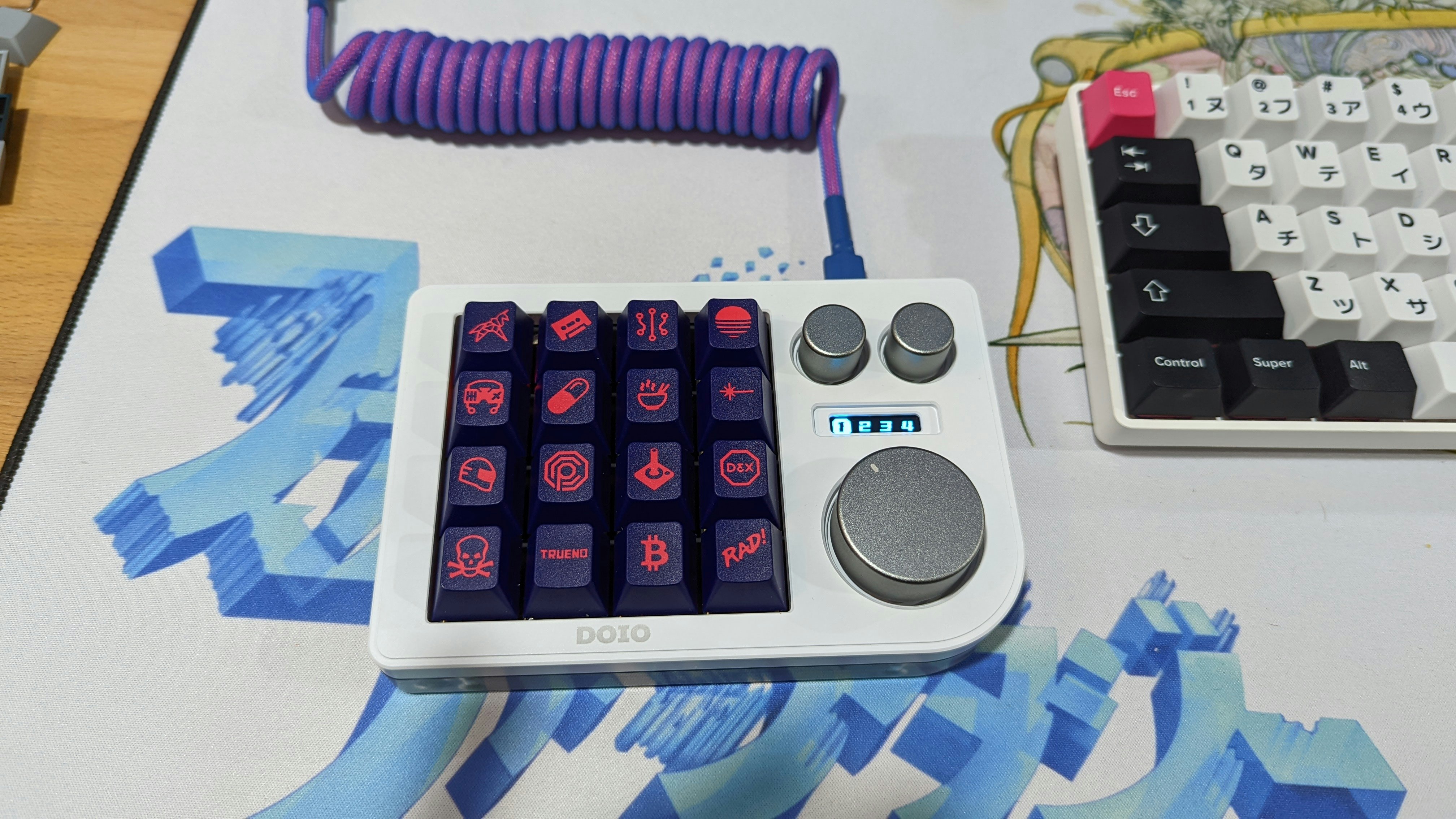 Megalodon Triple Knob Macropad | Mechanical Keyboards | Mini Mechanical ...