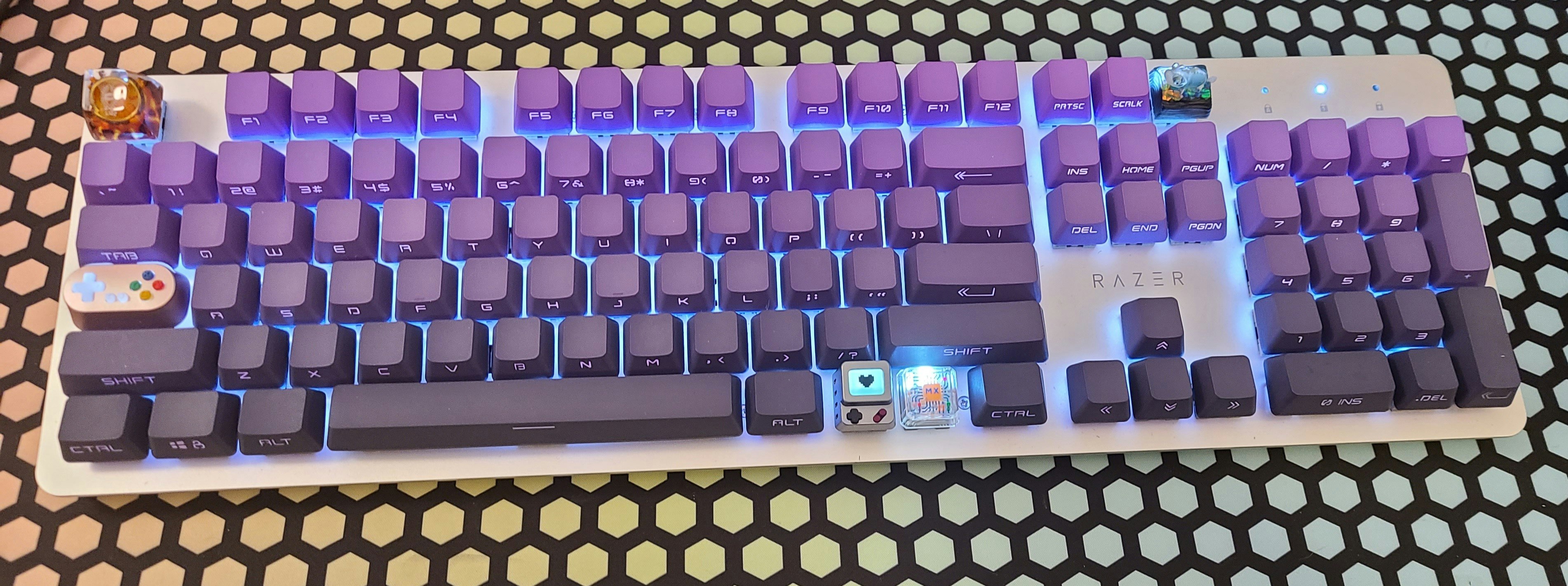 IDOBAO Gradient Shine-Through PBT Sidelit Keycap Set | Mechanical ...