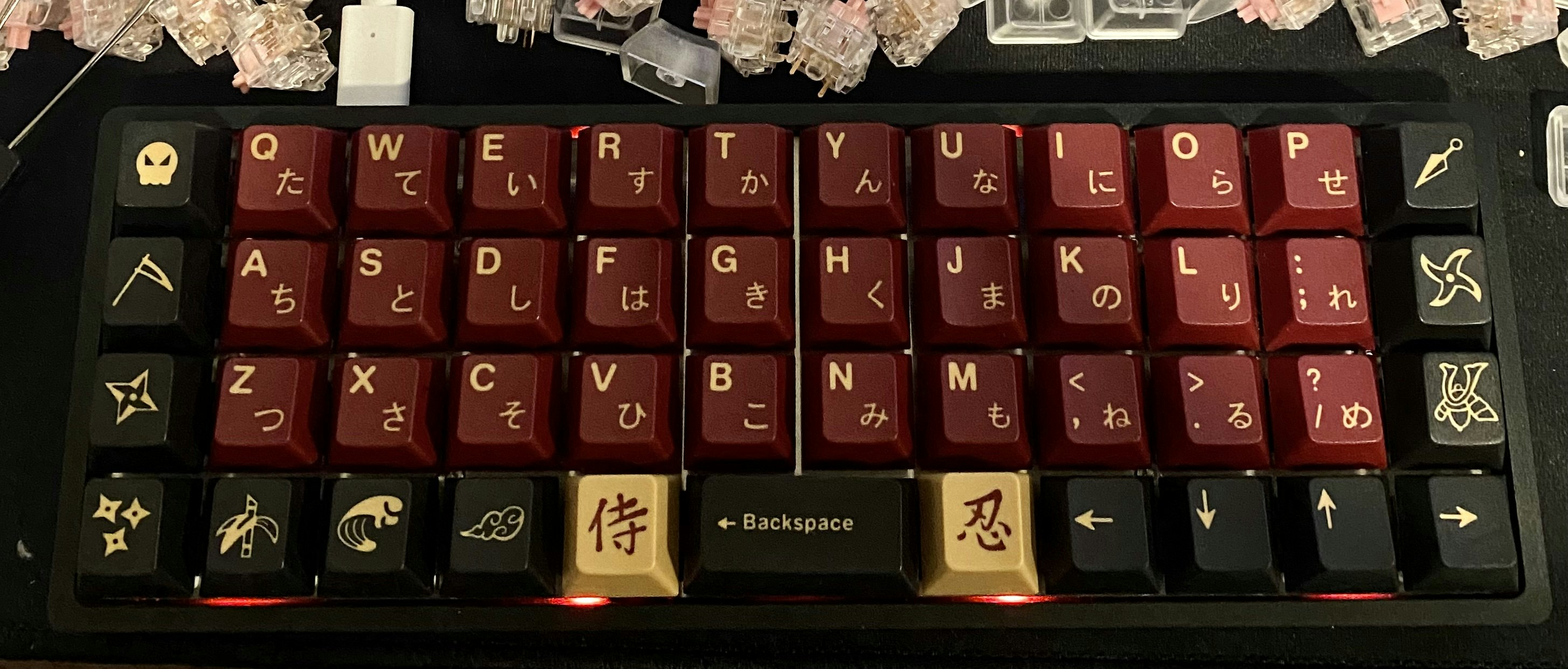 Planck with awesome keycaps | Drop