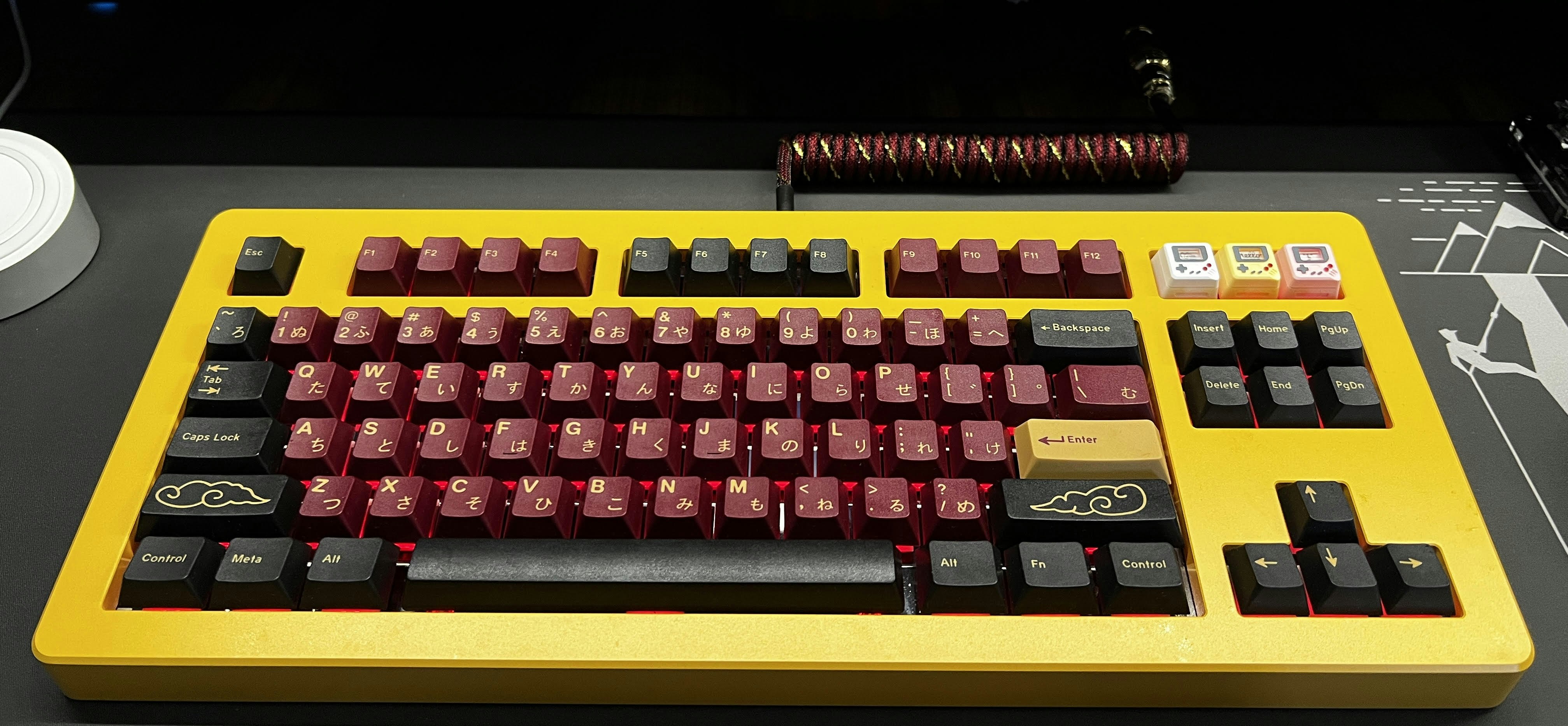 Mechcables Red Samurai Custom Coiled Aviator USB Cable | Mechanical ...