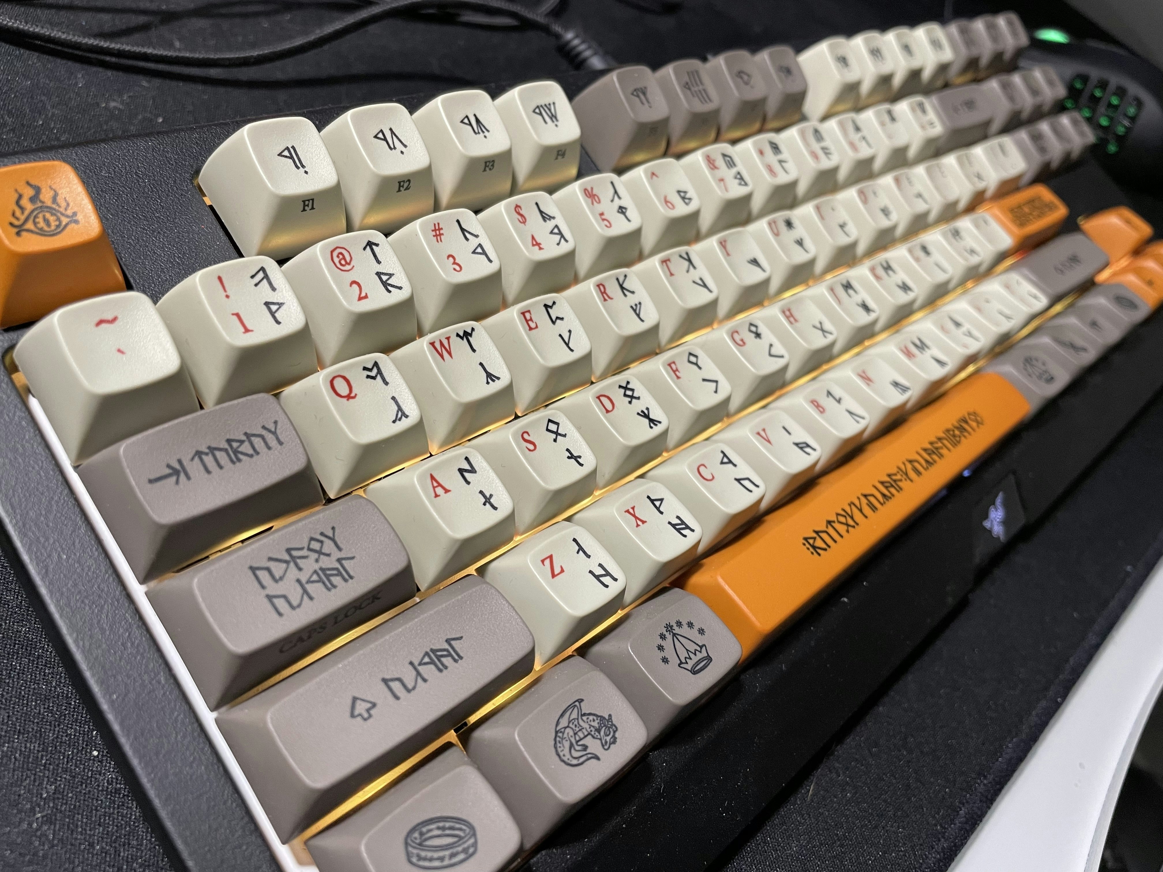 Surprisingly easy fit on old Razer keyboard | Drop