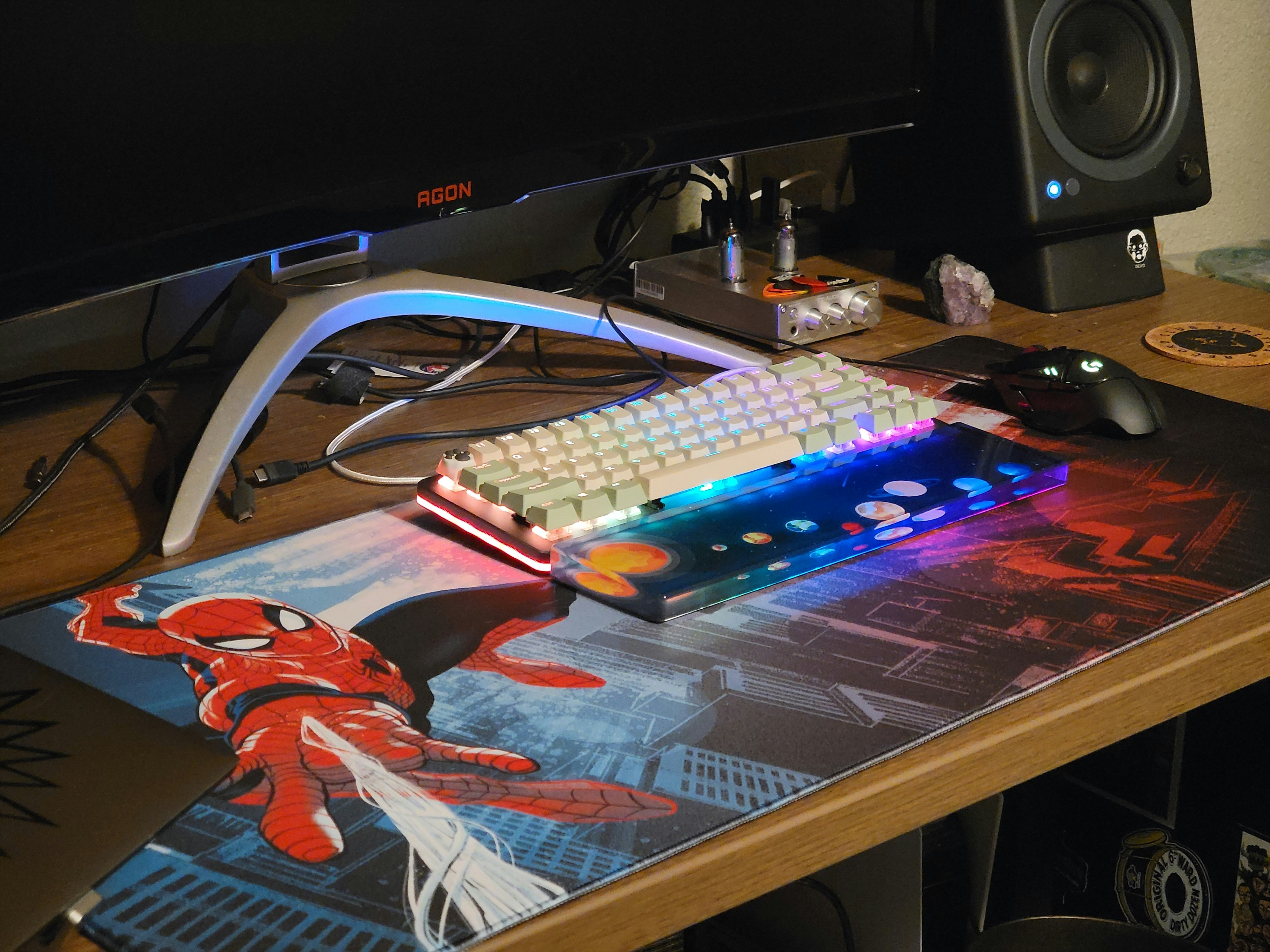 Drop + Marvel Spider-Man Pursuit Desk Mat | Mechanical Keyboards | Desk ...