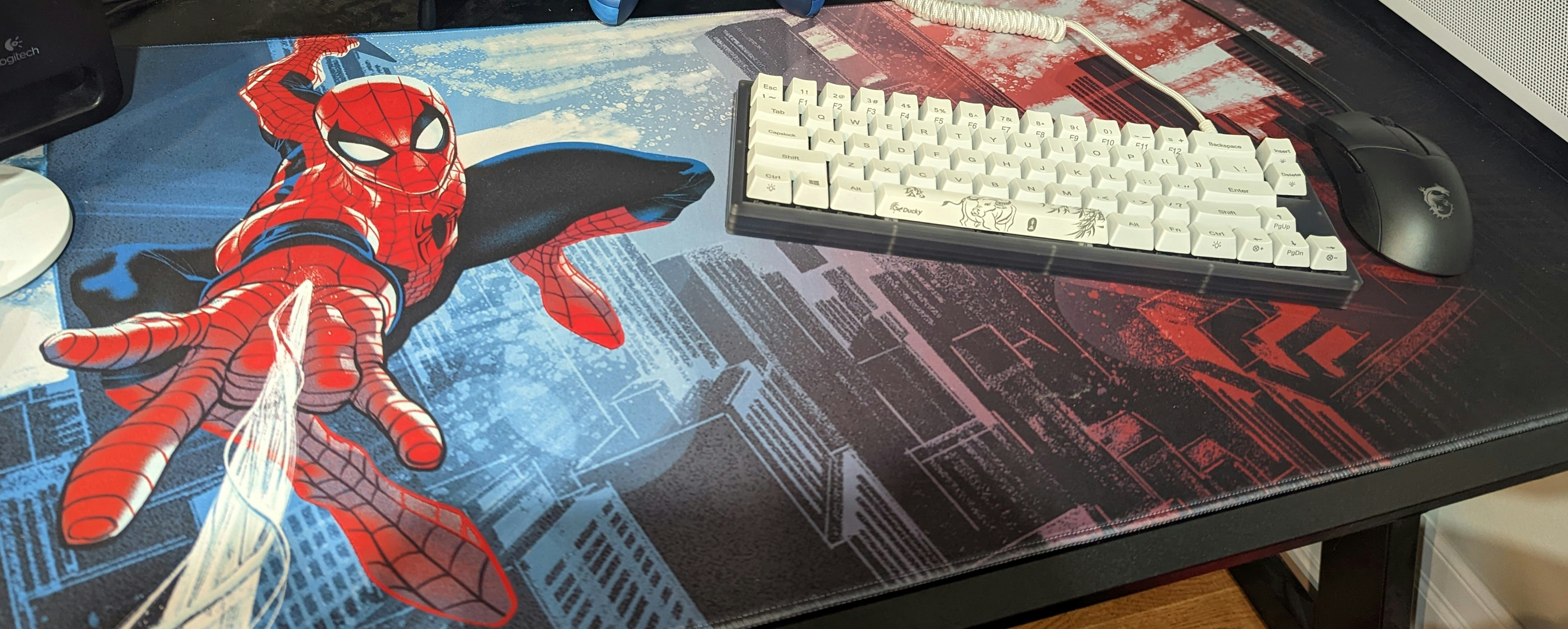 Drop + Marvel Spider-Man Pursuit Desk Mat | Mechanical Keyboards | Desk ...