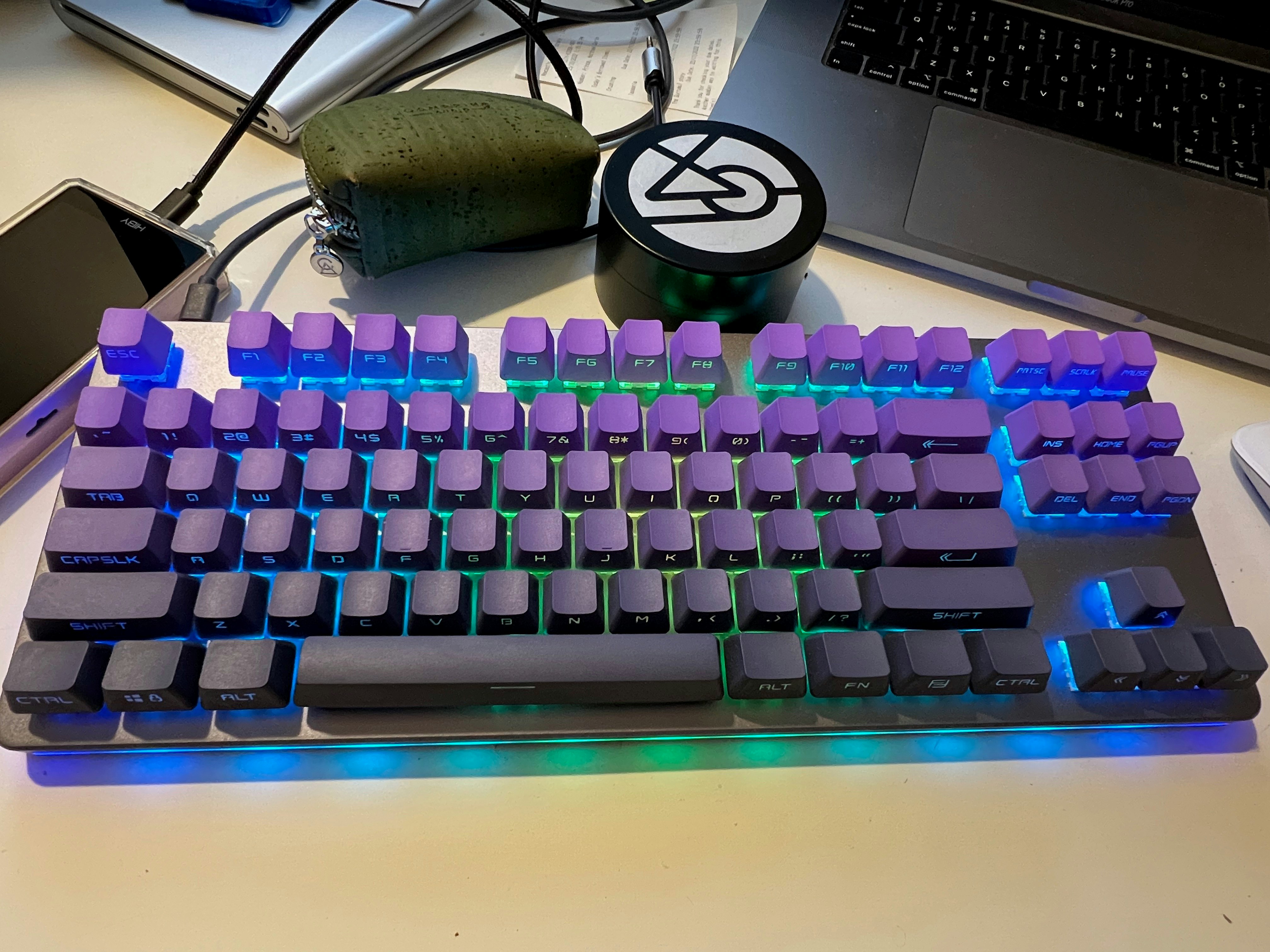 I was pretty stoked to get the Lavender Gradient key cap set in the ...