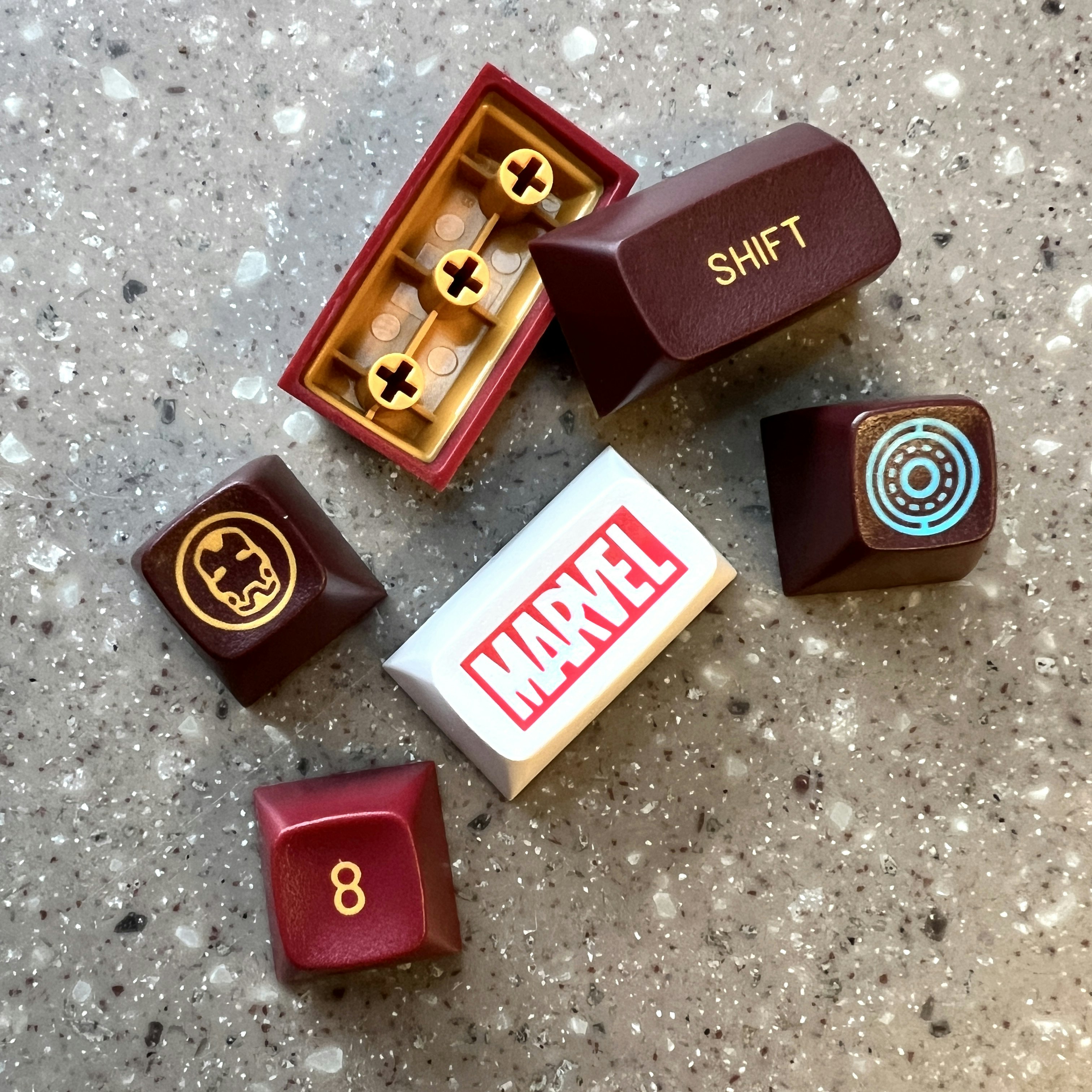 Drop + Marvel Iron Man Keycap Set | Mechanical Keyboards | Keycaps ...