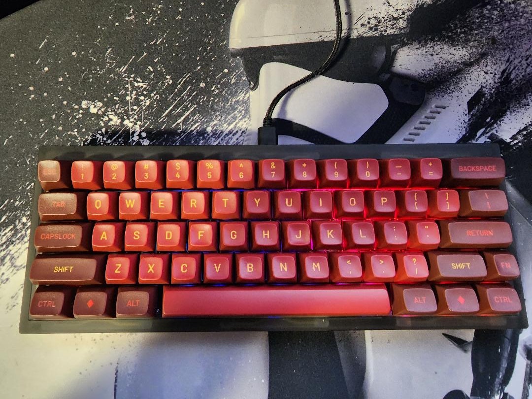 QK60 w/Iron Man Keycaps | Drop