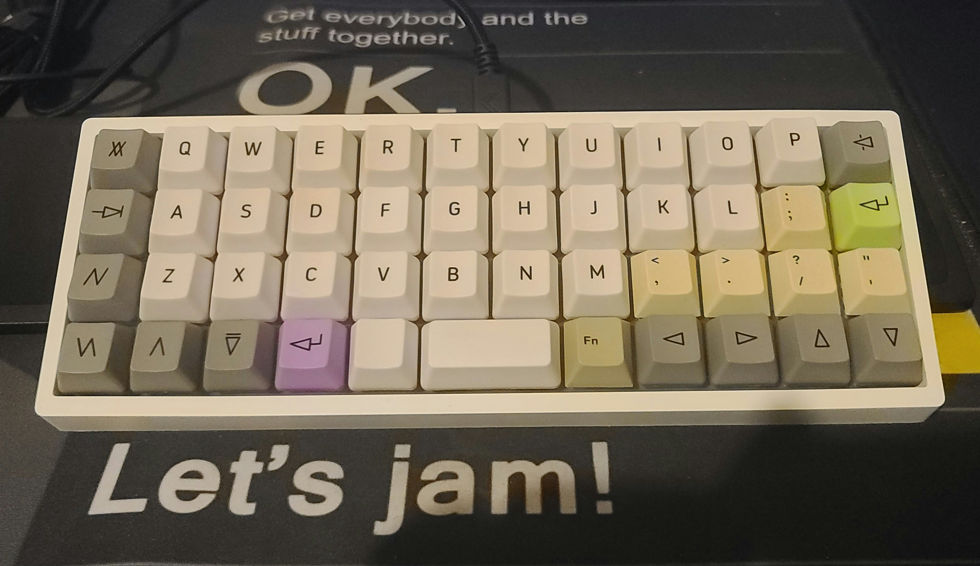 I put the board on a decline to resolve wrist strain; just slid 2 ...