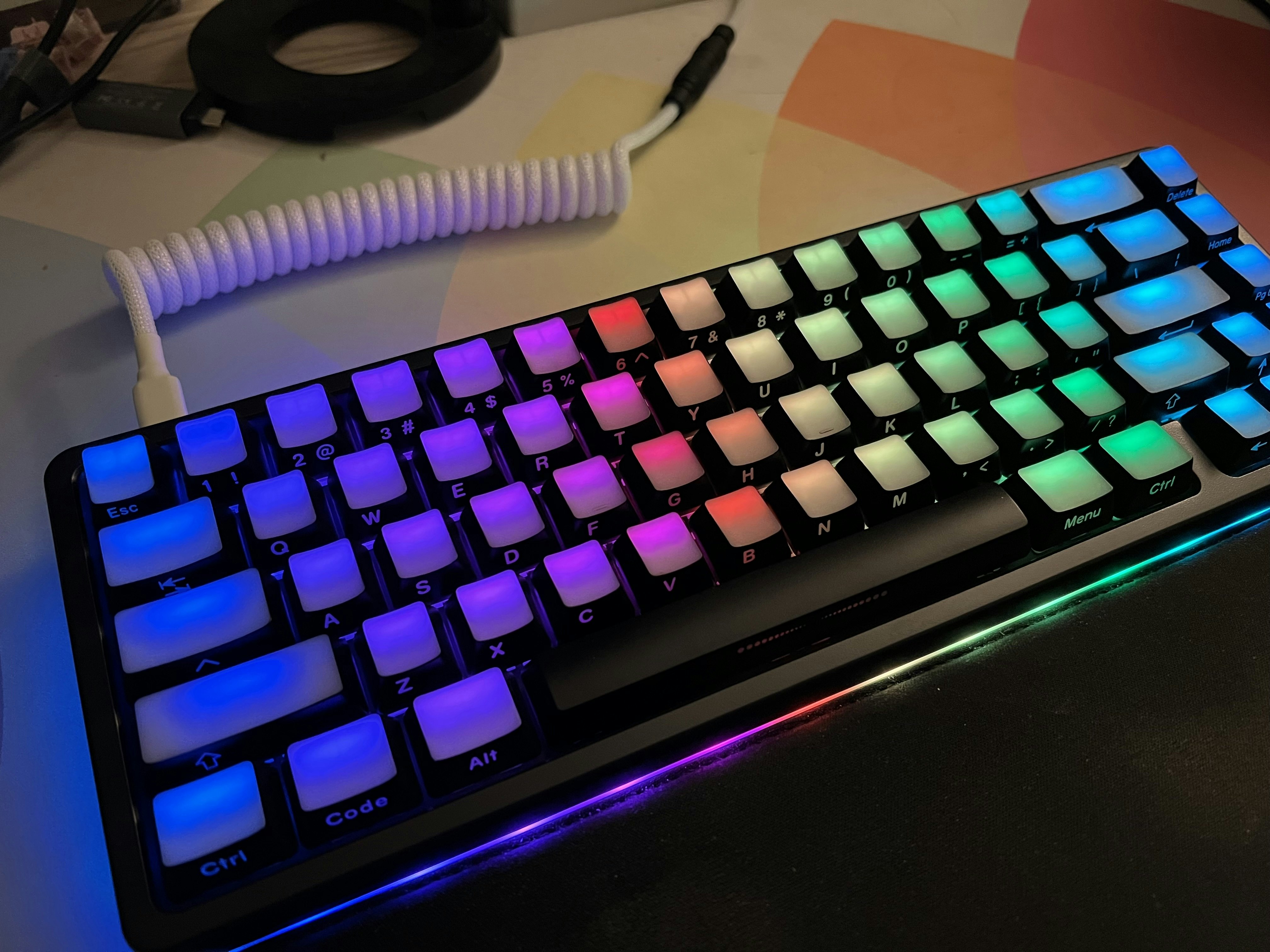 ALT High-Profile + Holy Panda X Clear switches + Artifact Bloom Glow ...