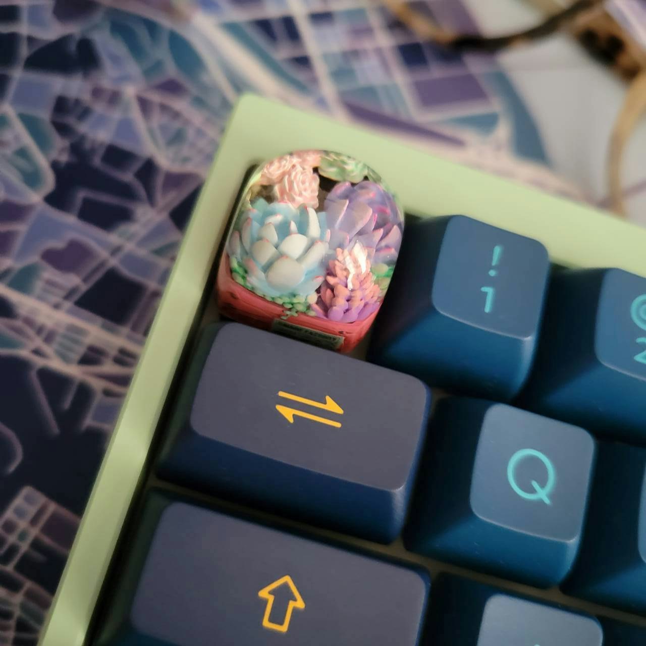 Dwarf Factory Terrarium Resin Artisan Keycap V2 | Mechanical Keyboards ...