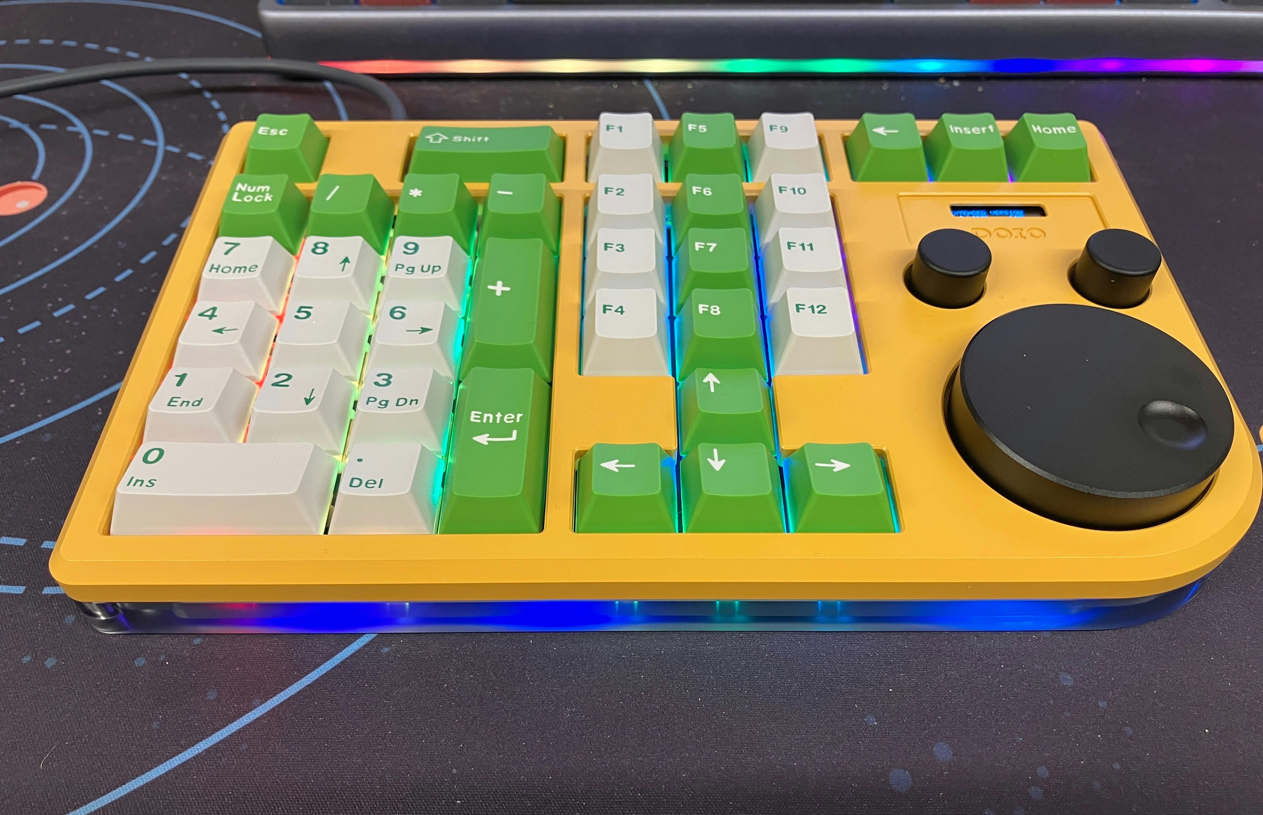 Megalodon Triple Knob 38% Keyboard With OLED Screen | Mechanical ...