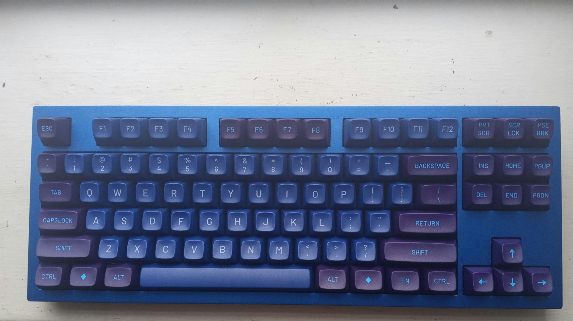 Inf. War mods w/ Capt. Amrca alpha on blue Keychron | Drop