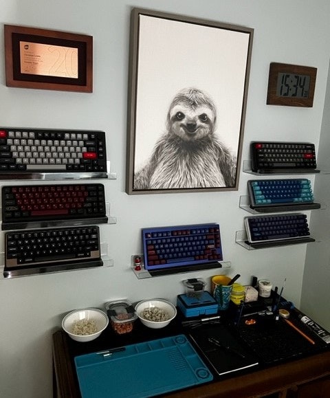 My "Keyboard" Workstation Area in Office! | Drop