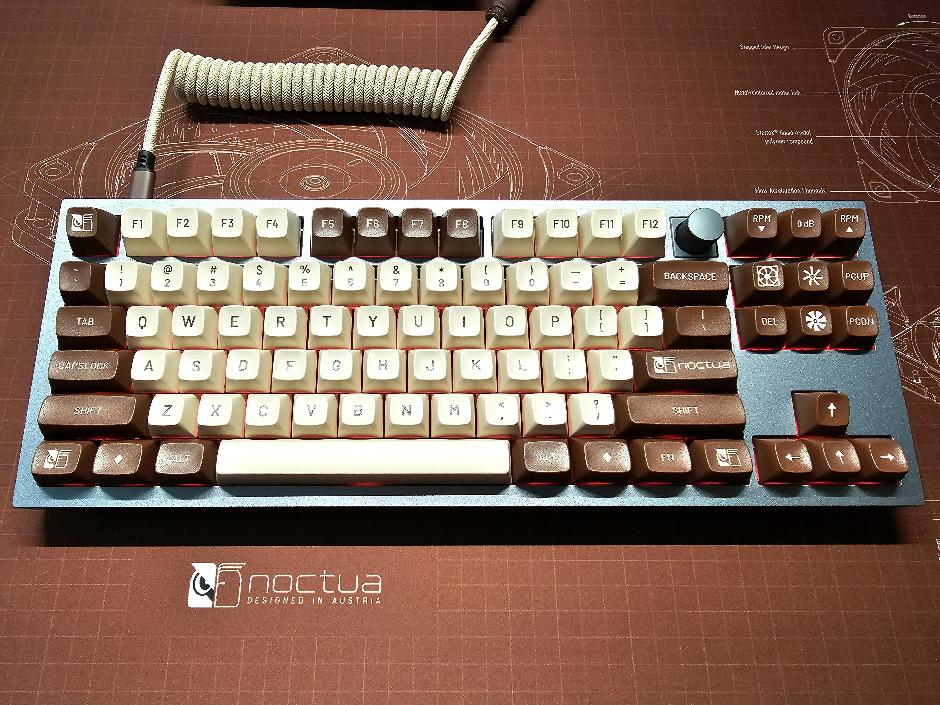 Noctua cable w/keycaps + mat | Drop