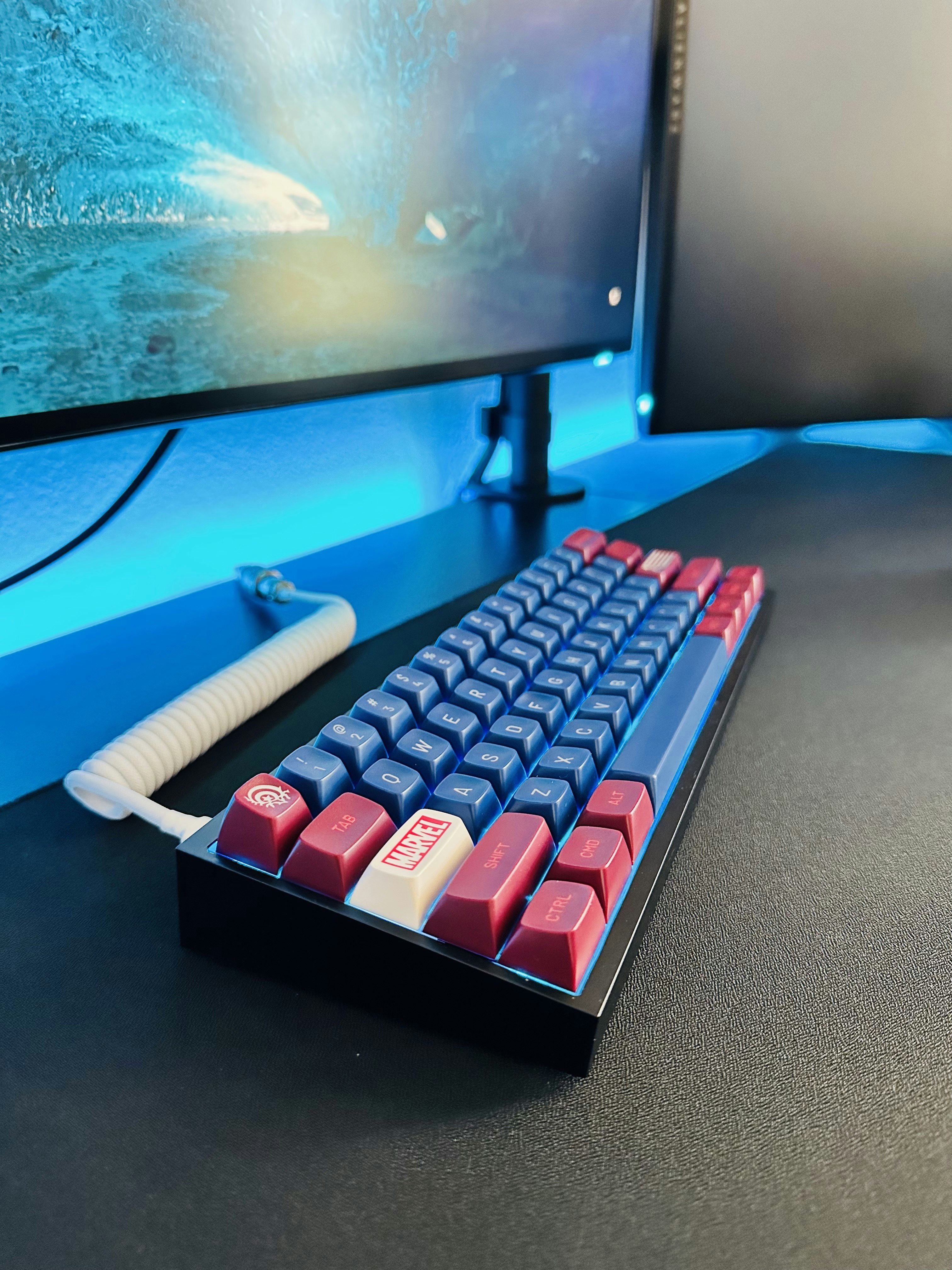 Drop + Marvel Captain America Keycap Set | Mechanical Keyboards ...