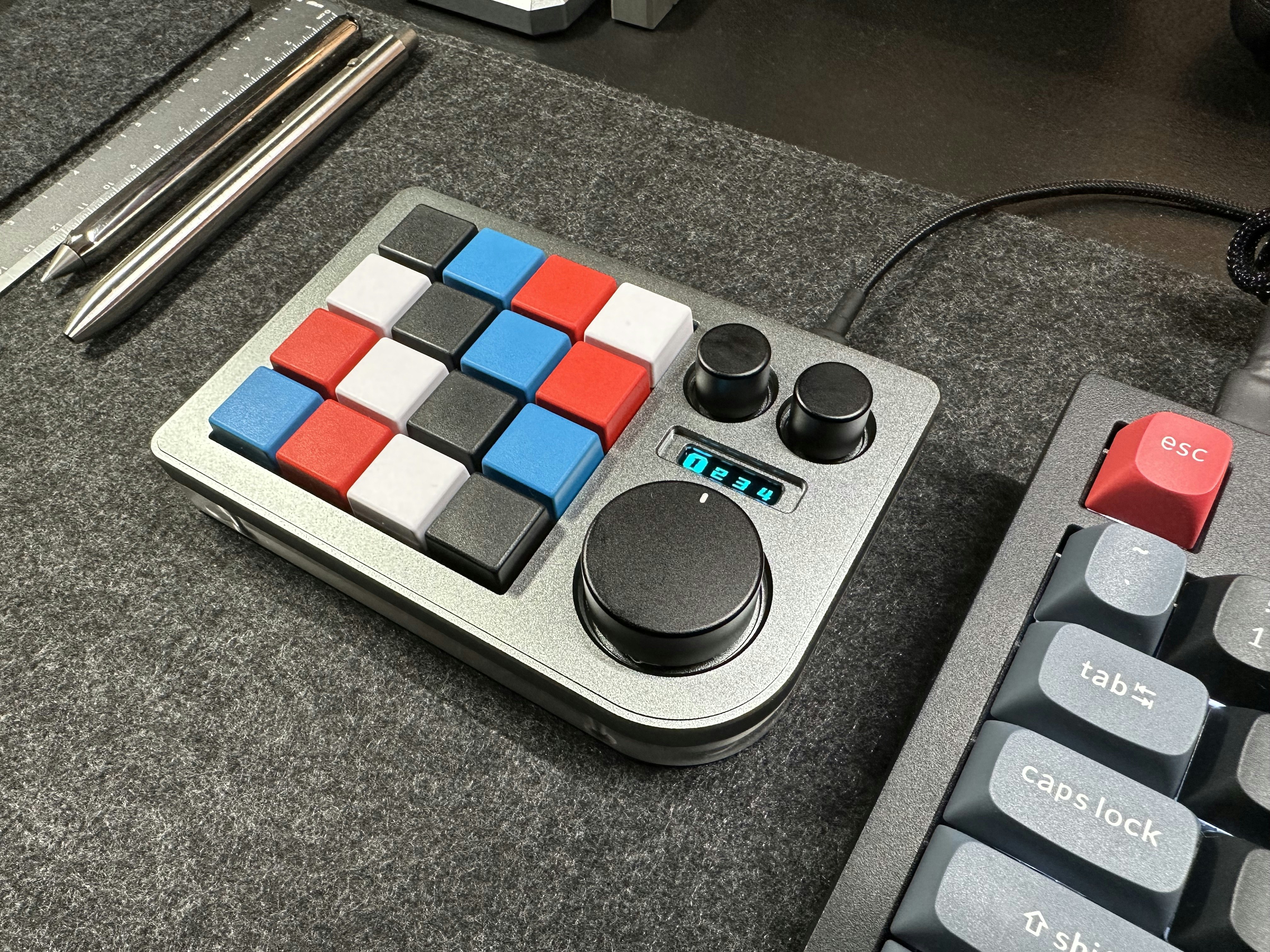 Megalodon Triple Knob Macropad | Drop