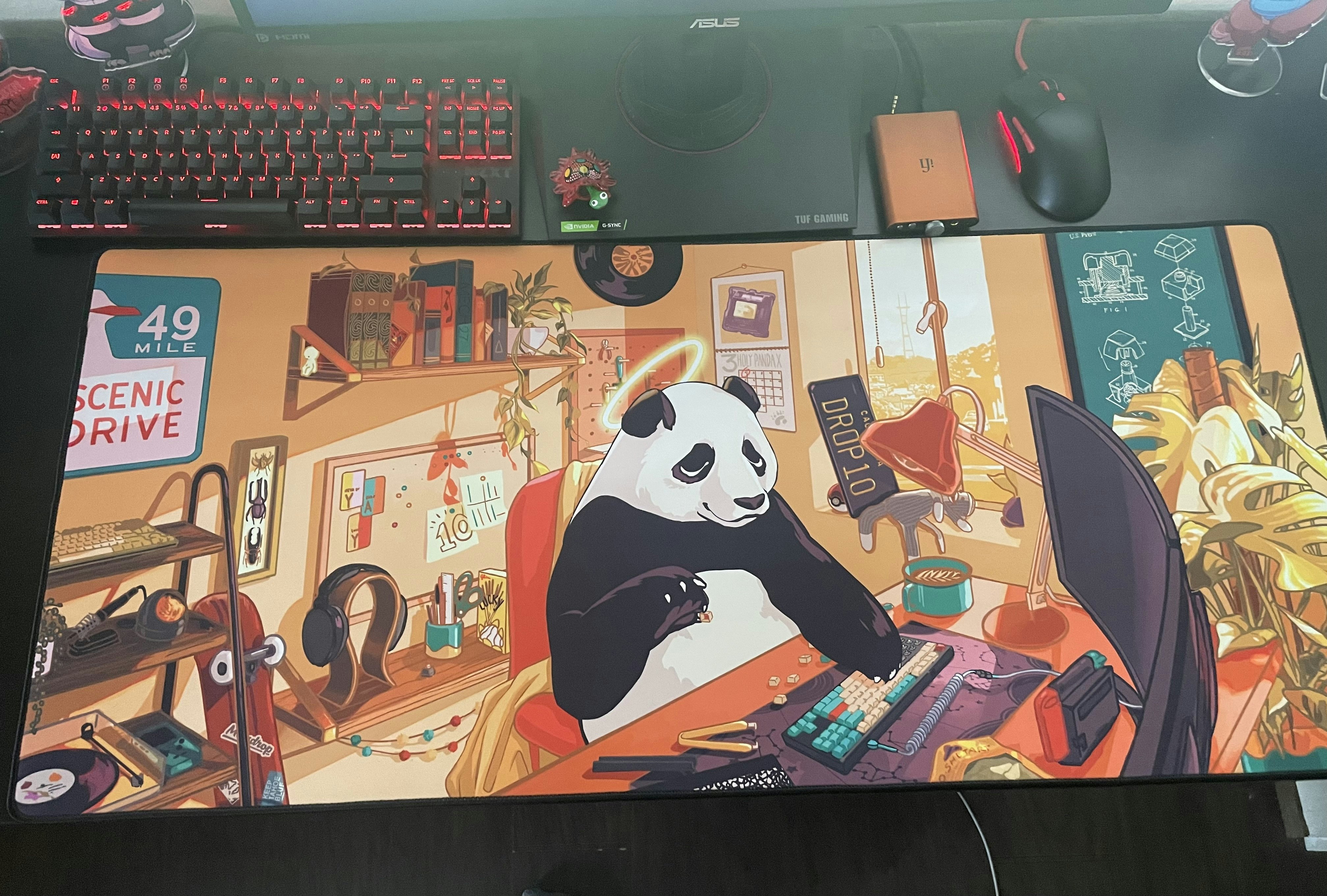 Drop Holy Panda X Desk Mat | Battlestations | Desk Mats | Themed Desk ...