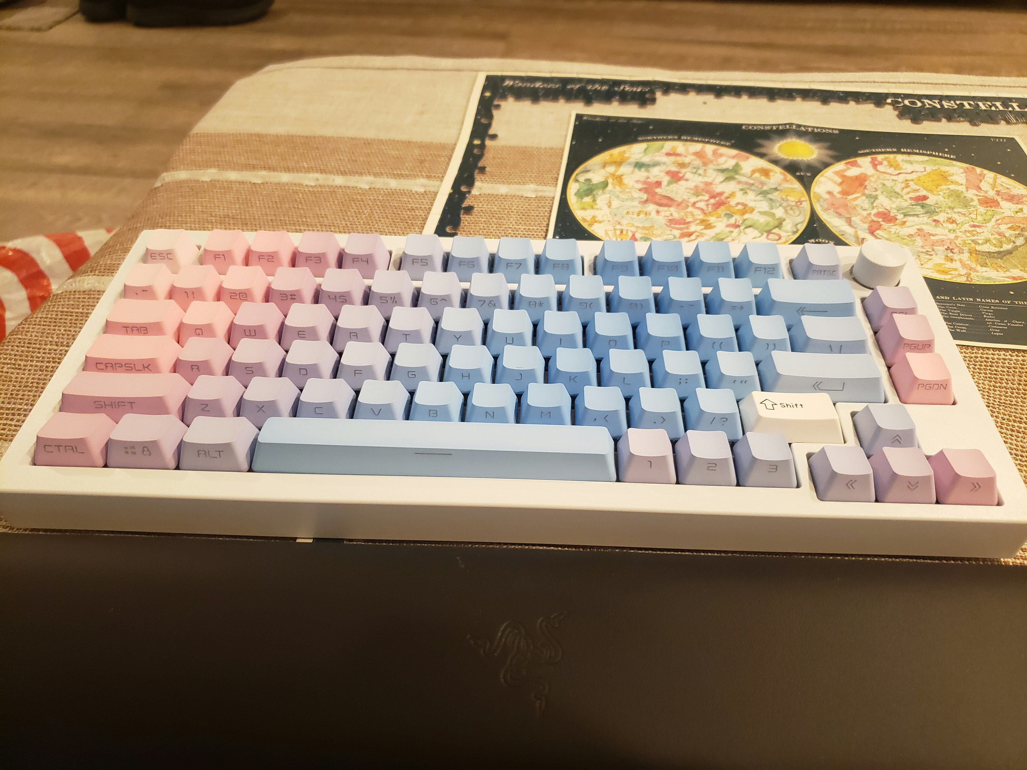 Sense 75 Keyboard w/ NPKC Gradient Side Lit Keycaps | Drop